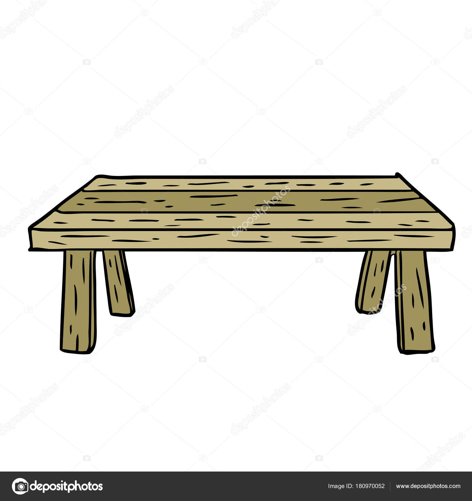 Vector Ilustración Tabla Dibujos Animados Vector de stock por ...