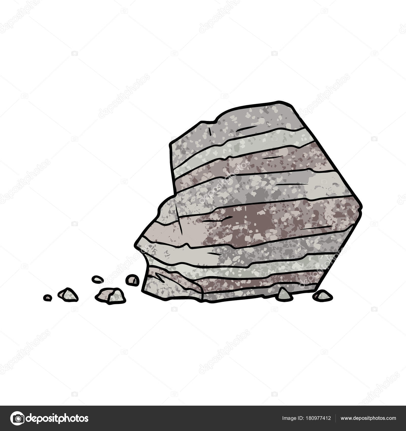 Vector Illustration Cartoon Rock Stock Vector Image by ©lineartestpilot ...