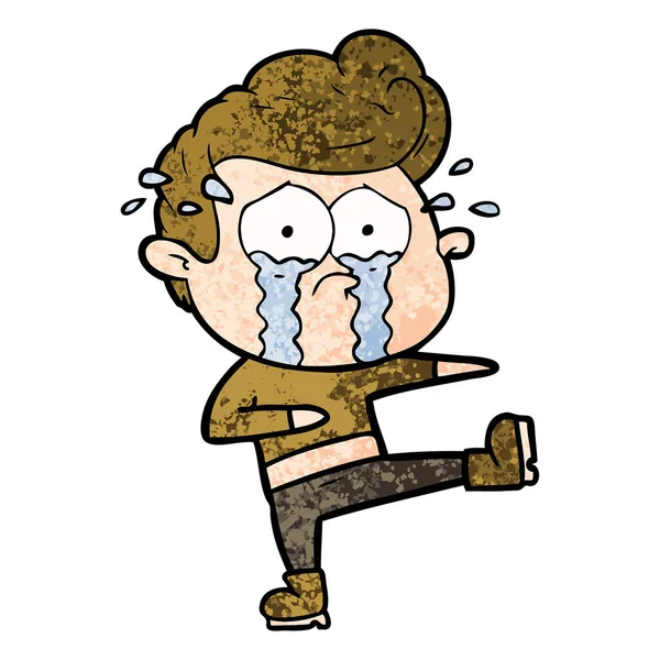 Vector Illustration Cartoon Crying Dancer Stock Vector Image by ...