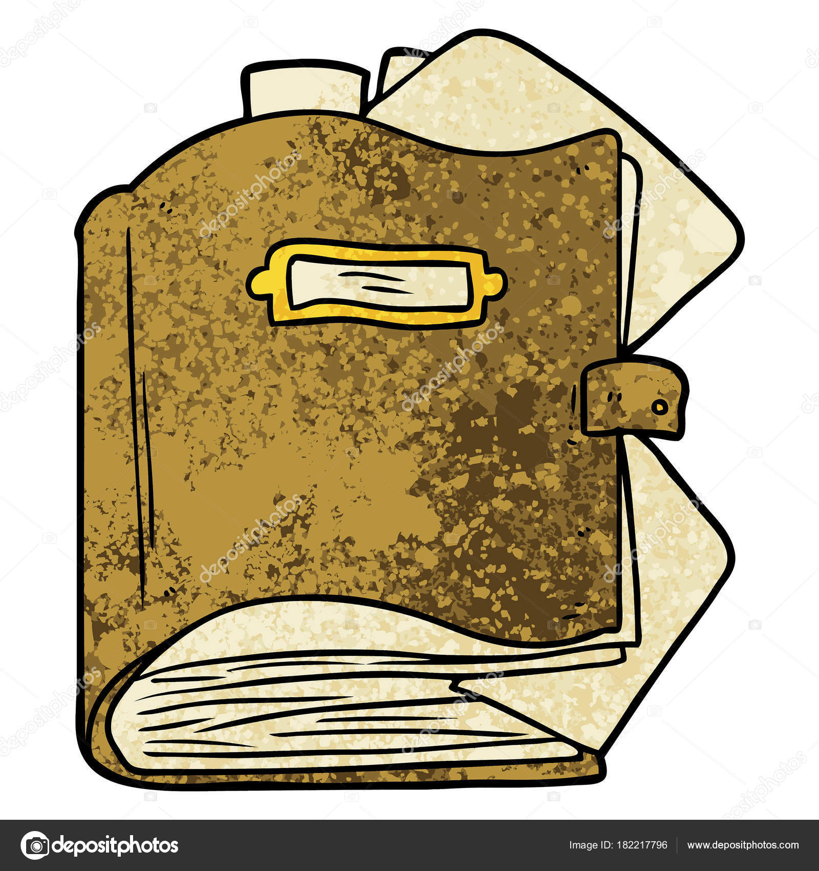 Vector Illustration Cartoon Old Book Stock Vector Image by ...