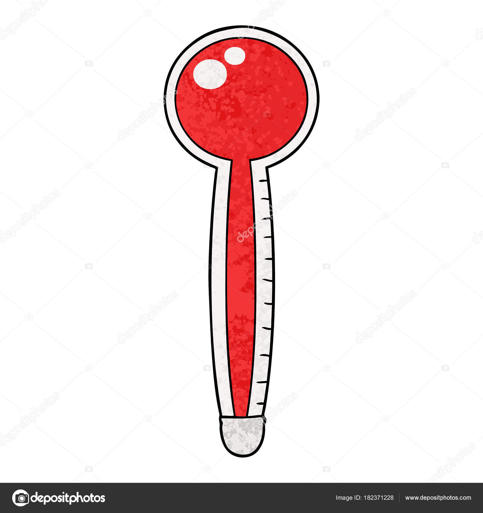 Vector Illustration Cartoon Thermometer Stock Vector Image by ...