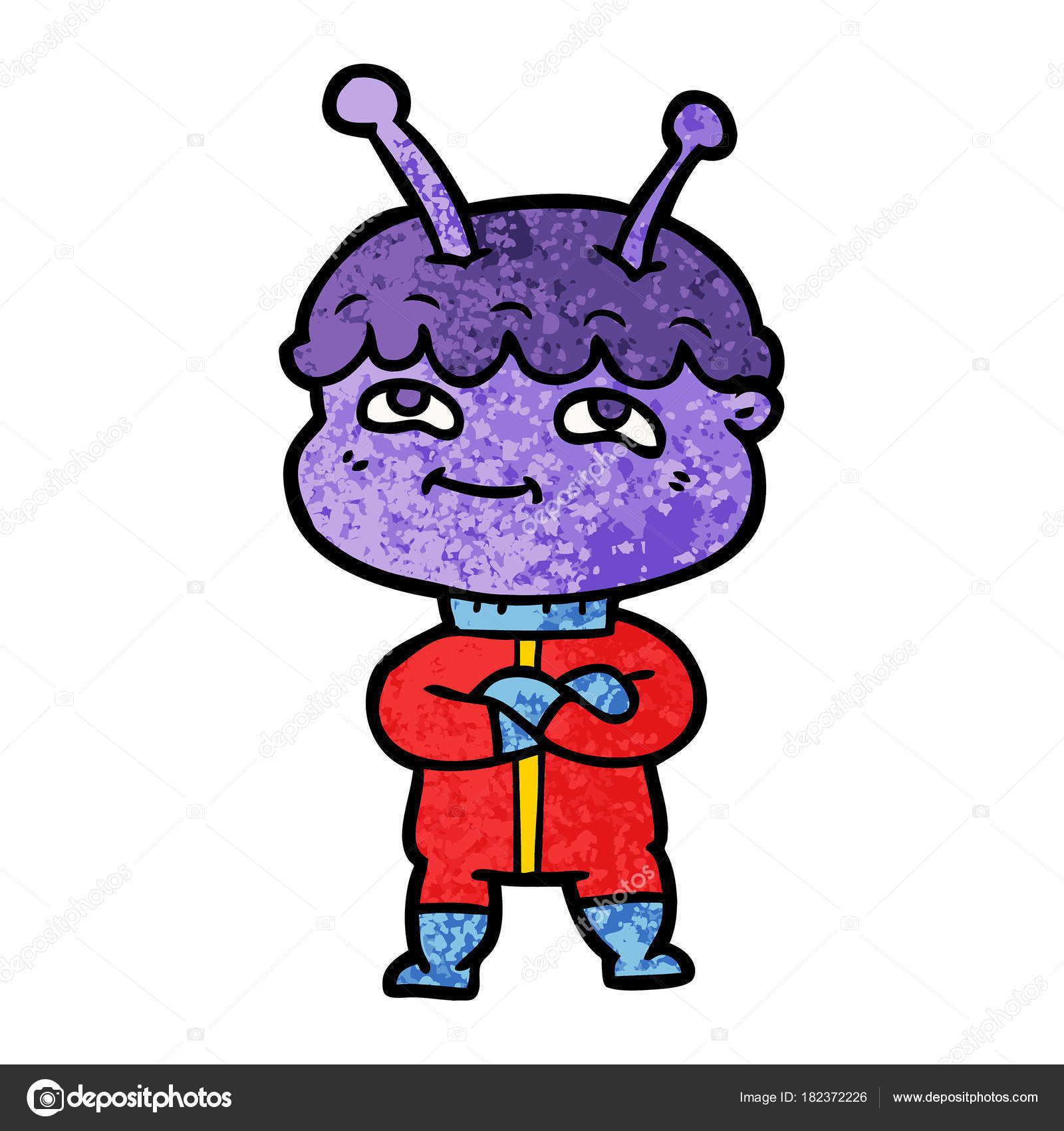 Vector Illustration Friendly Cartoon Spaceman Stock Vector by ... Vector Illustration Friendly Cartoon Spaceman Stock Vector by ...