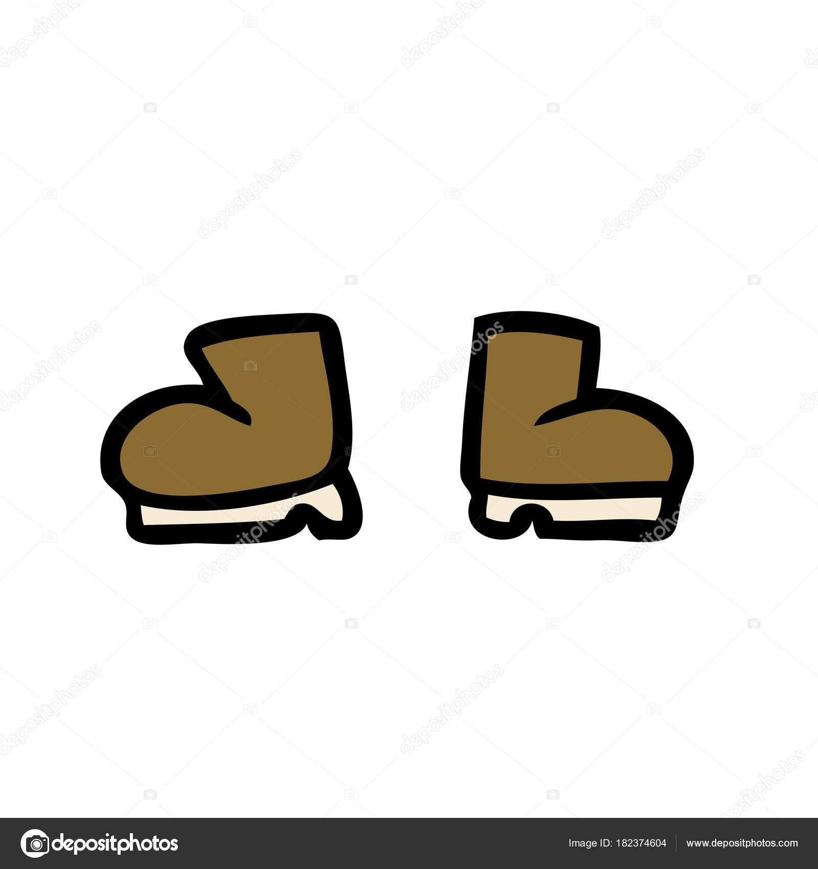 Vector Illustration Cartoon Boots Stock Vector Image by ...