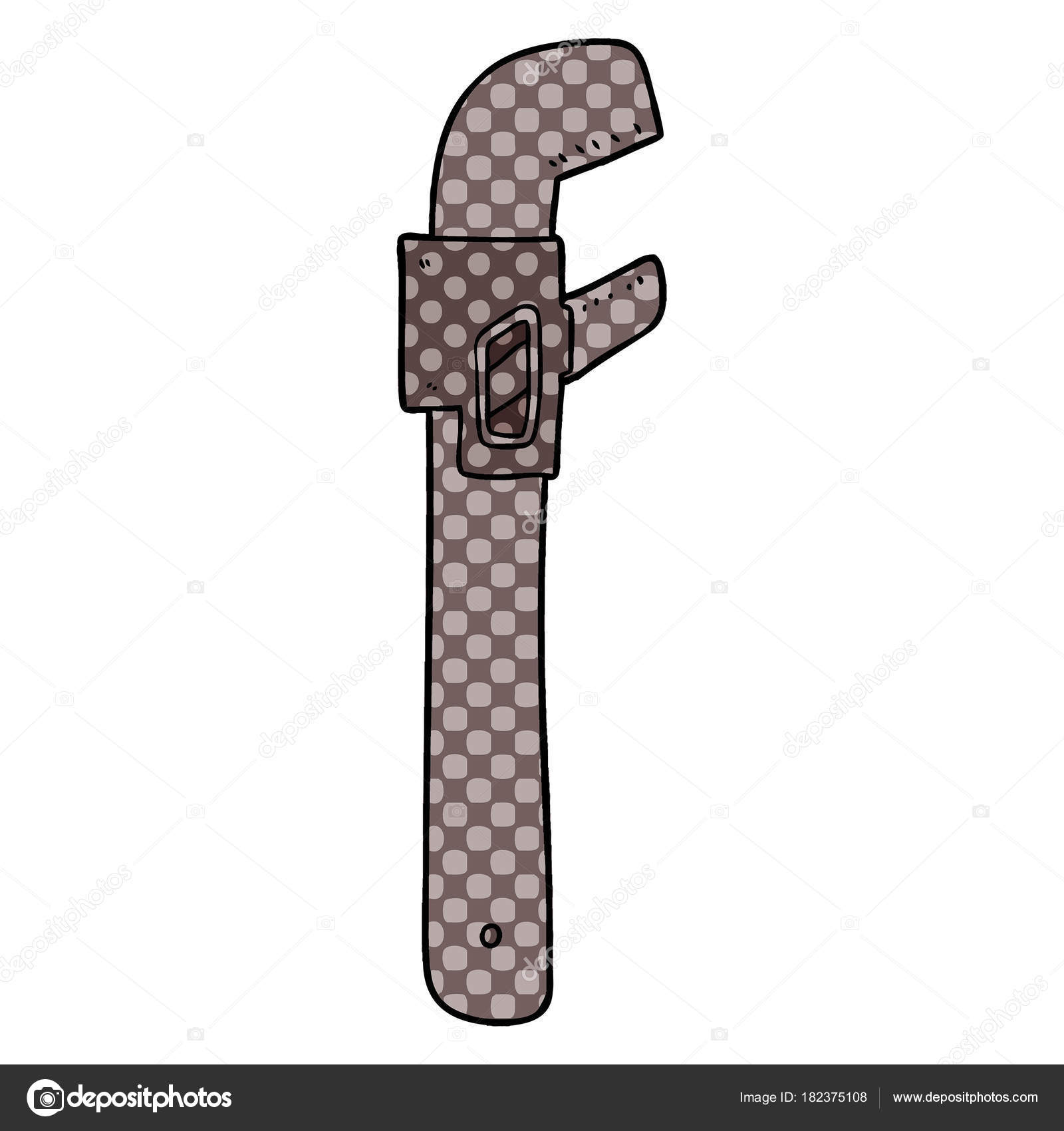 Cartoon Wrench Vector Illustration Stock Vector by ©lineartestpilot ...
