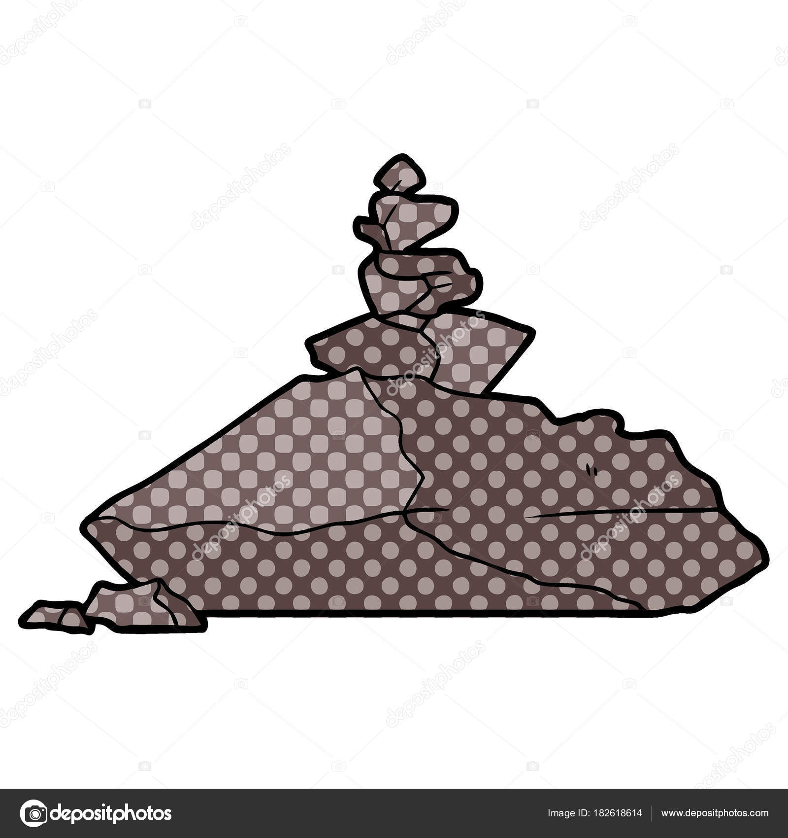 Vector Illustration Cartoon Rocks Stock Vector by ©lineartestpilot ...