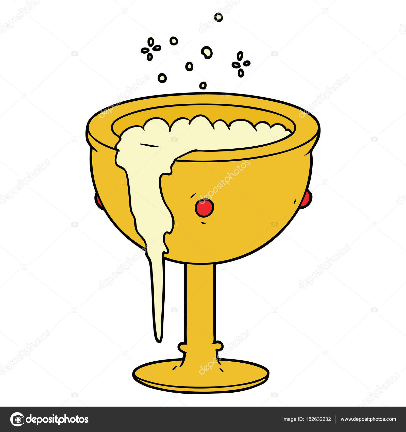 Vector Illustration Cartoon Magic Goblet Stock Illustration by ...