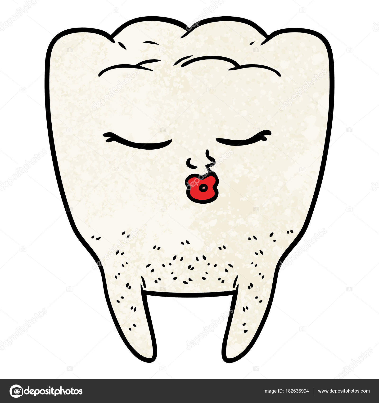 Ilustración Vectorial Del Diente Dibujos Animados Vector de stock por ...