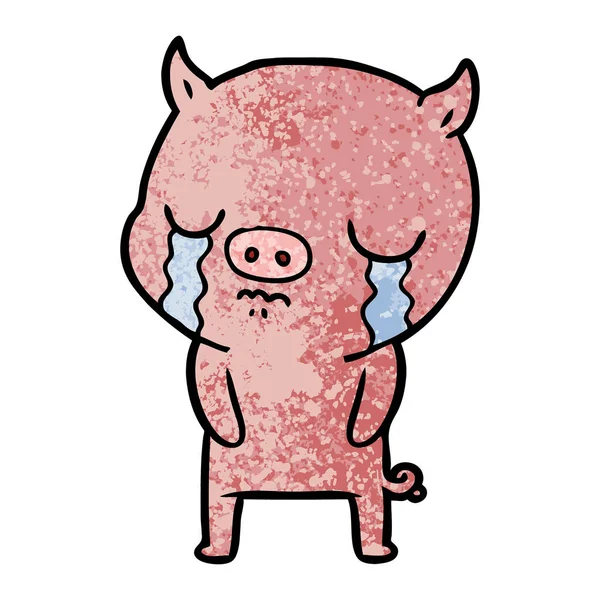 Vector Illustration Crying Pig Cartoon Stock Vector by ©lineartestpilot ... Vector Illustration Crying Pig Cartoon Stock Vector by ©lineartestpilot ...