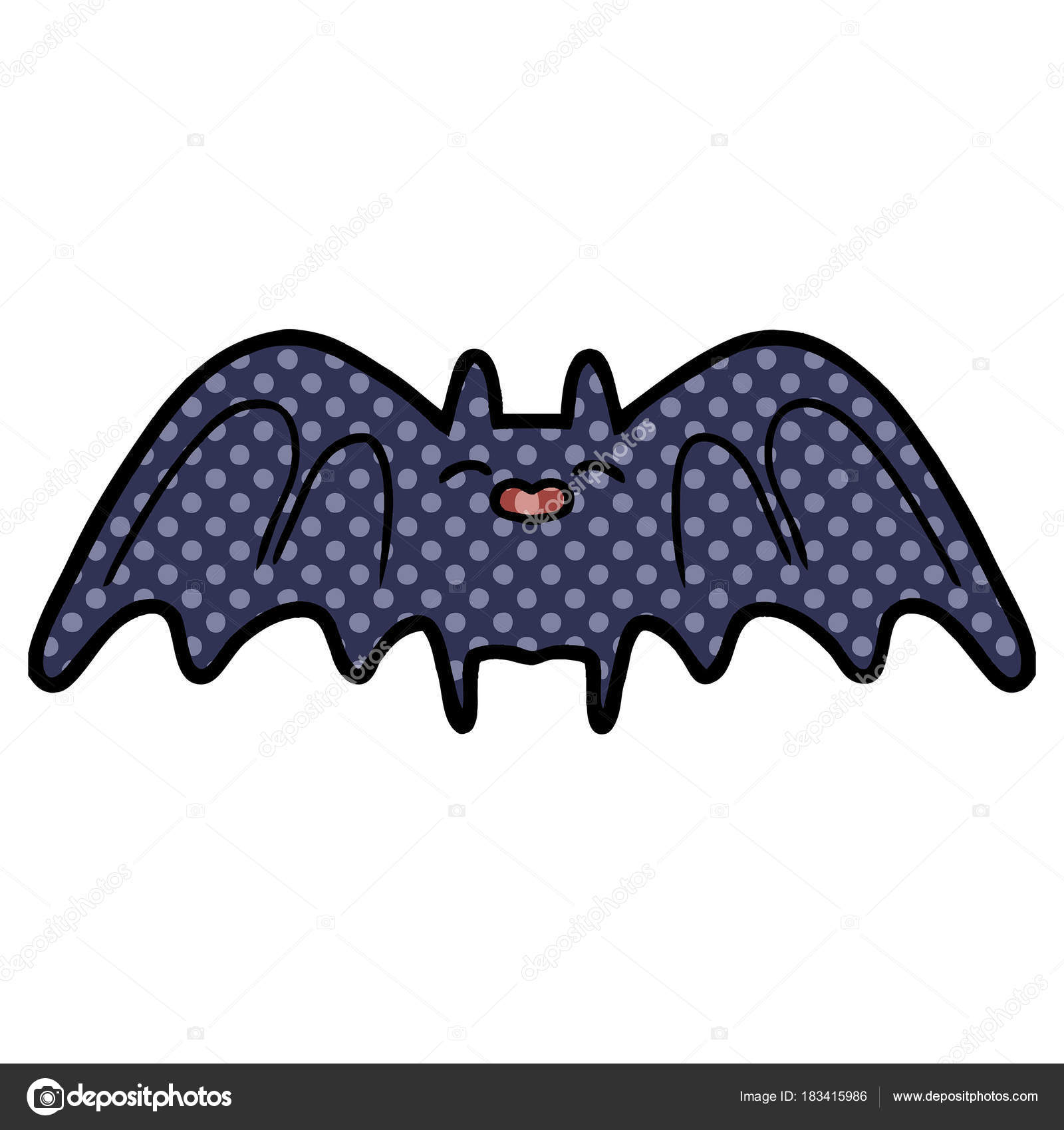 Vector Illustration Spooky Cartoon Bat Stock Vector by ©lineartestpilot ...