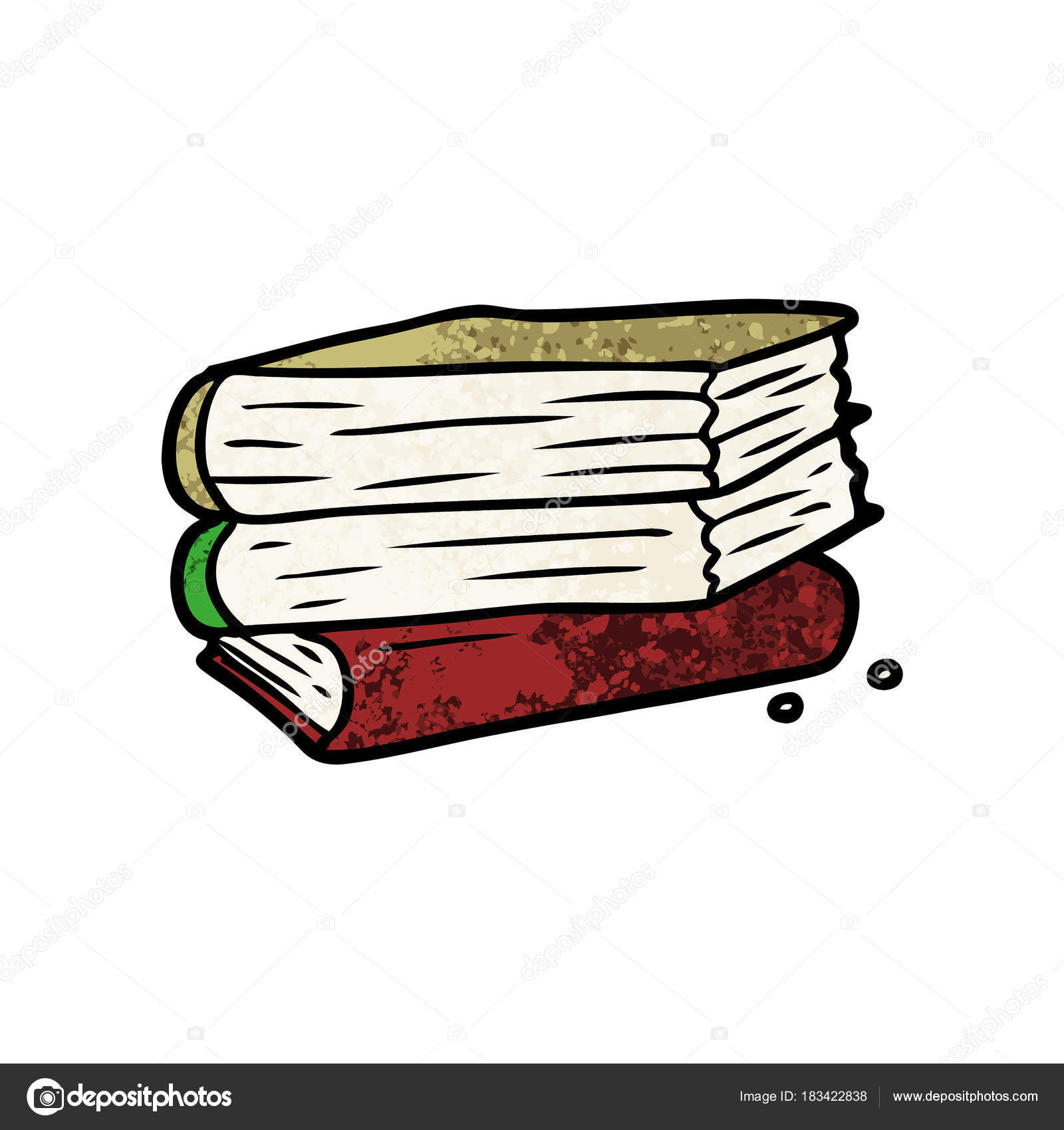 Cartoon Stack Books Stock Vector Image by ©lineartestpilot #183422838