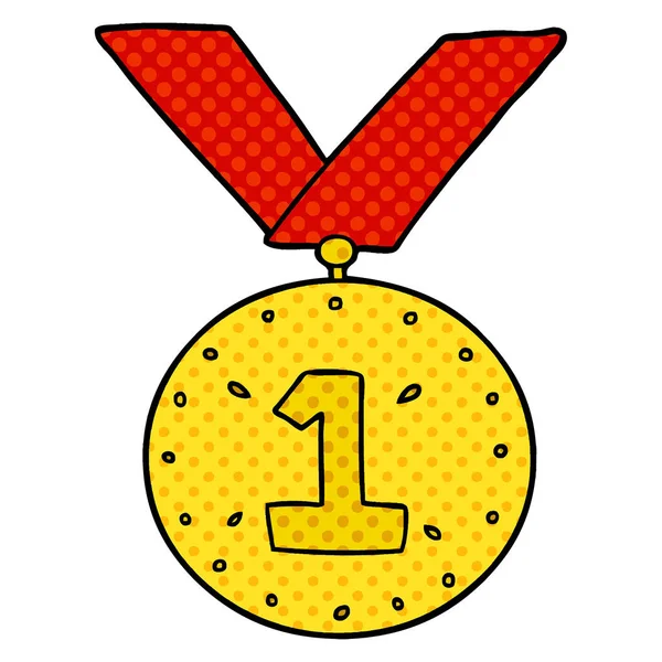 Textured cartoon first place medal Stock Vector Image by ...