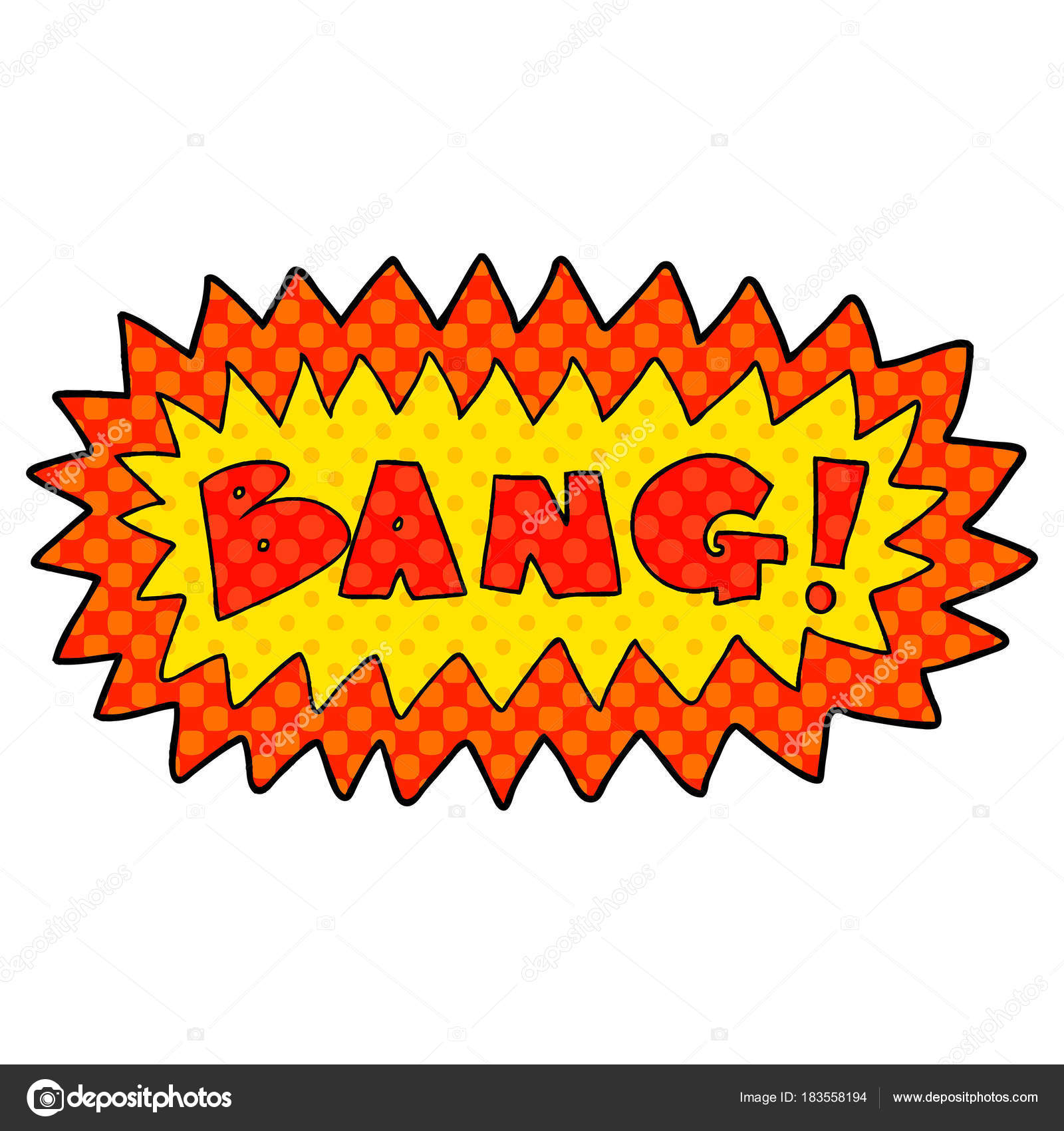 Vector Illustration Cartoon Bang Symbol Stock Vector by ...