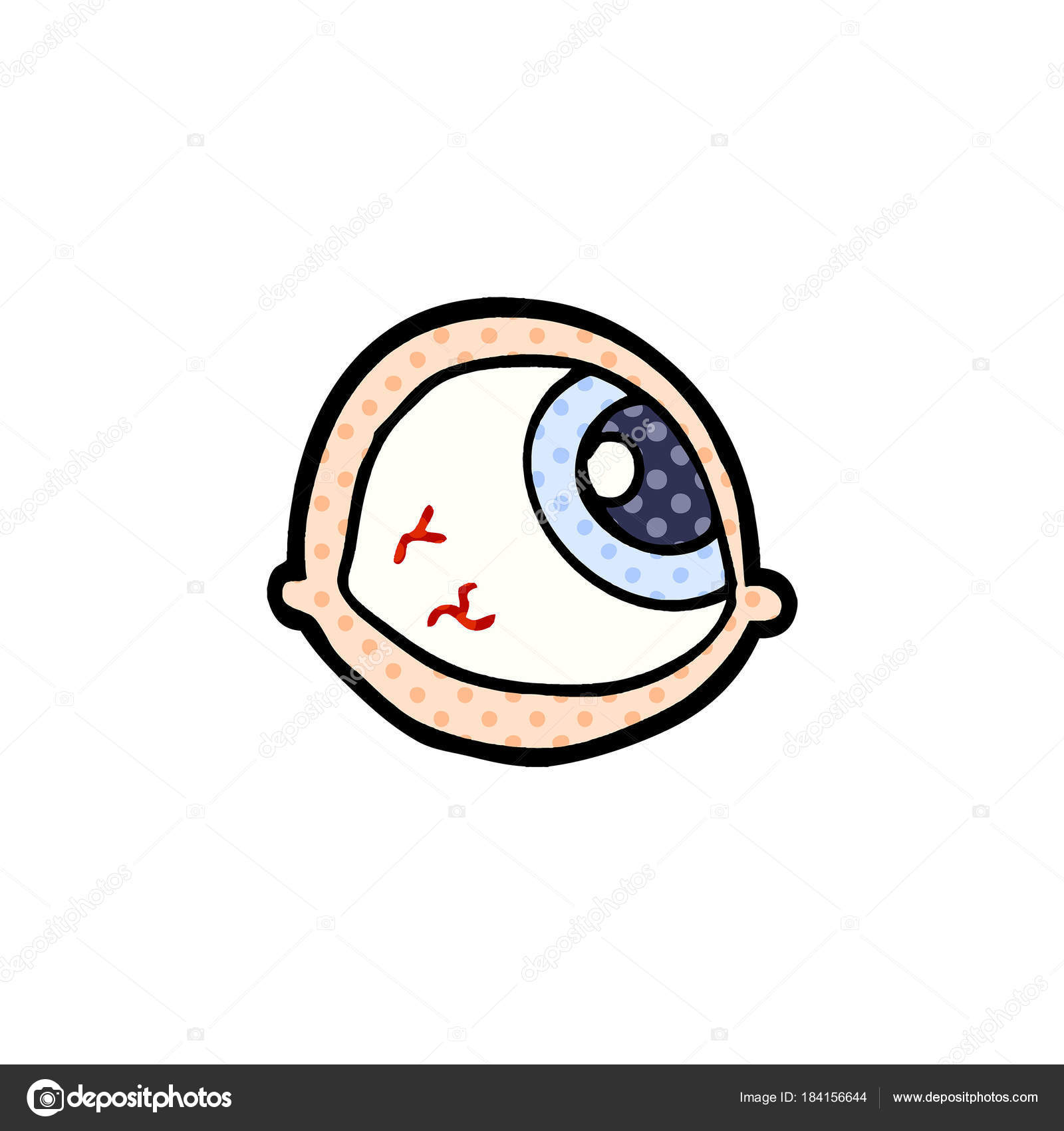 Espeluznante Miradas Dibujos Animados Globo Ocular Vector de stock por ...