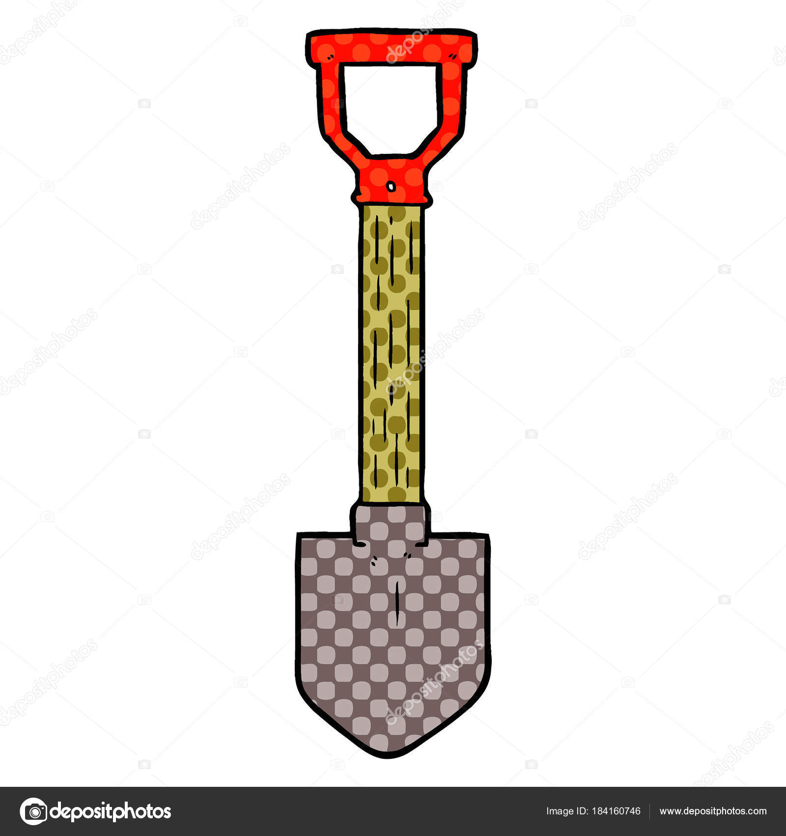 Ilustración Vectorial Pala Dibujos Animados Vector de stock por ...