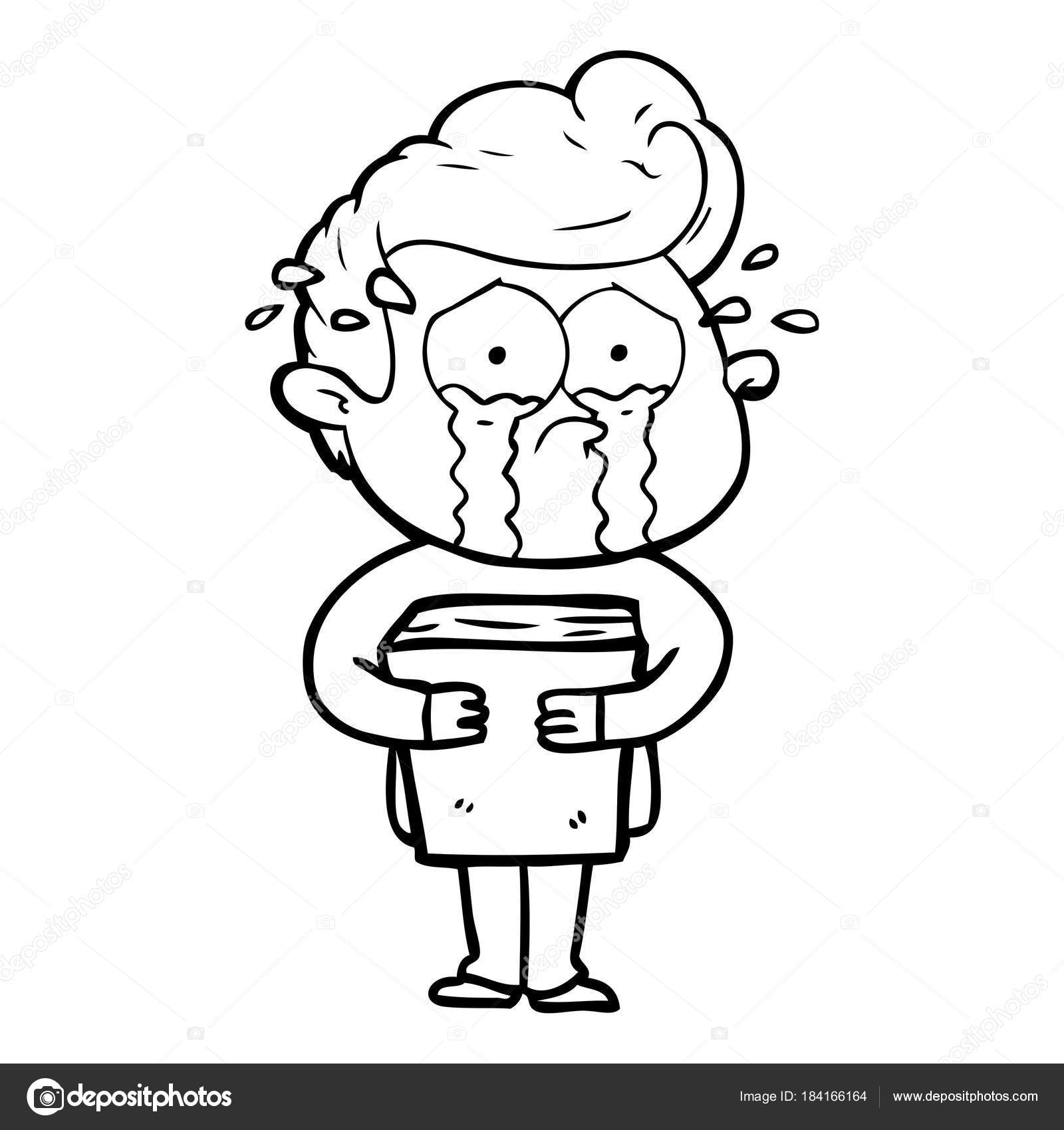 Vector Illustration Cartoon Crying Man Stock Vector by ©lineartestpilot ...