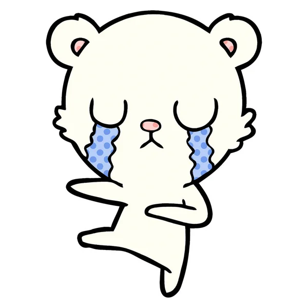 Crying Polar Bear Cartoon Stock Vector by ©lineartestpilot 184453574