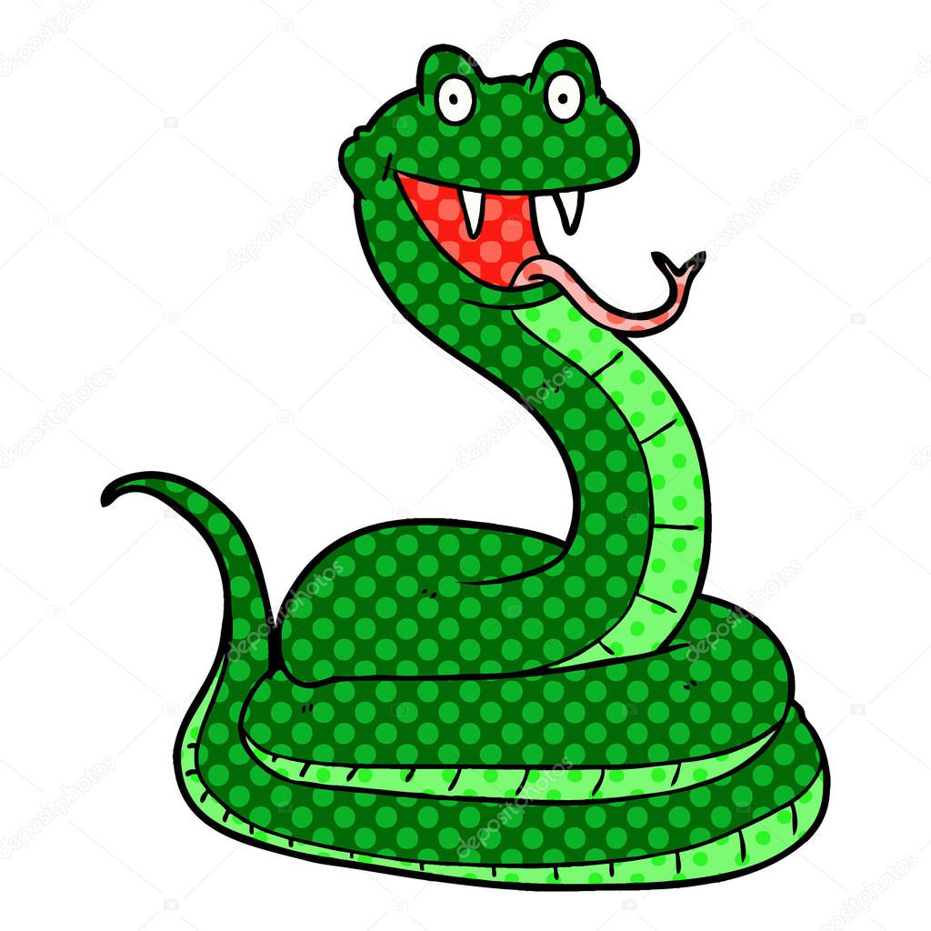 vector ilustraci n de la serpiente de dibujos animados 2024