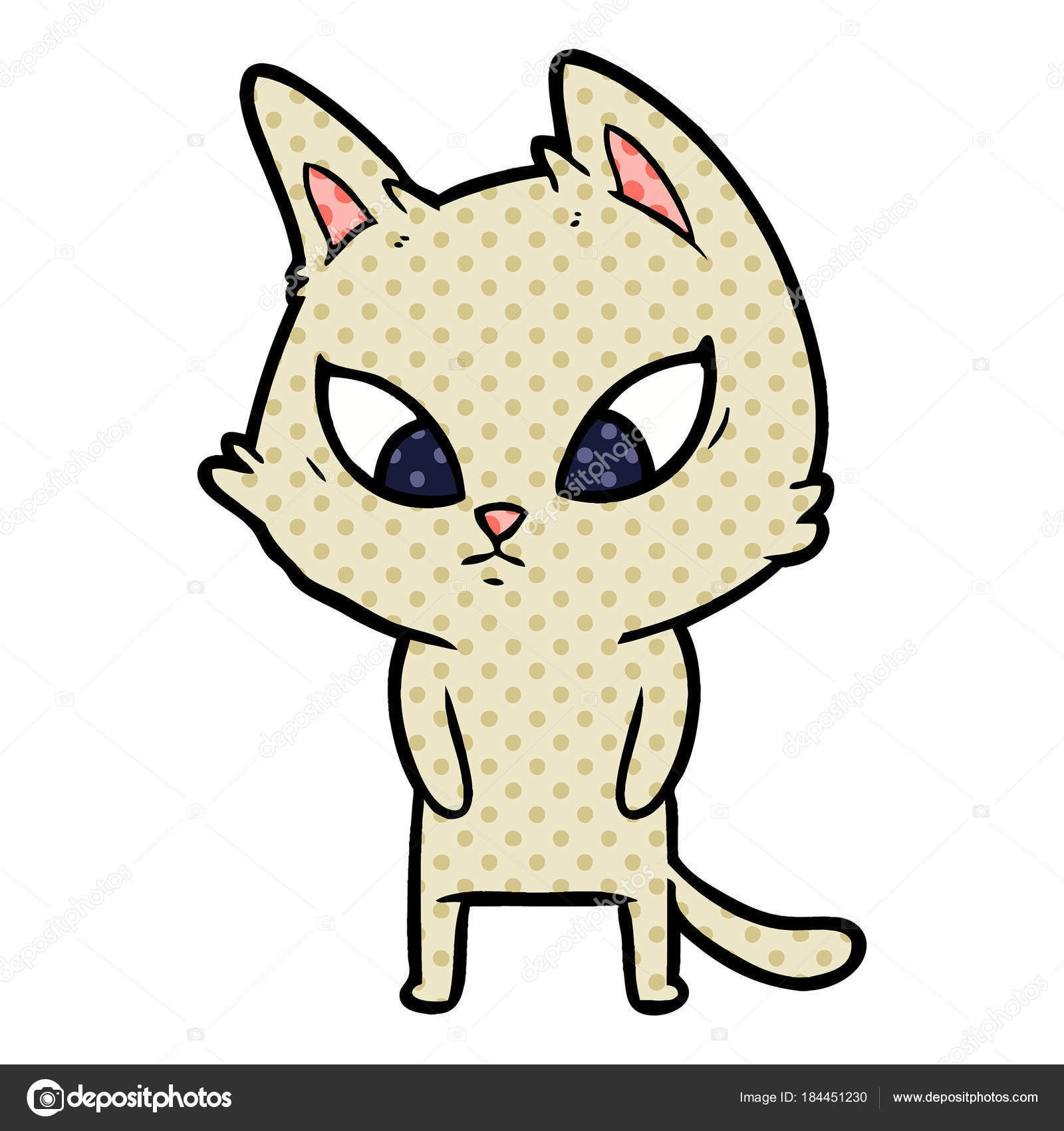 Vector Illustration Cartoon Cat Stock Vector Image by ©lineartestpilot ...
