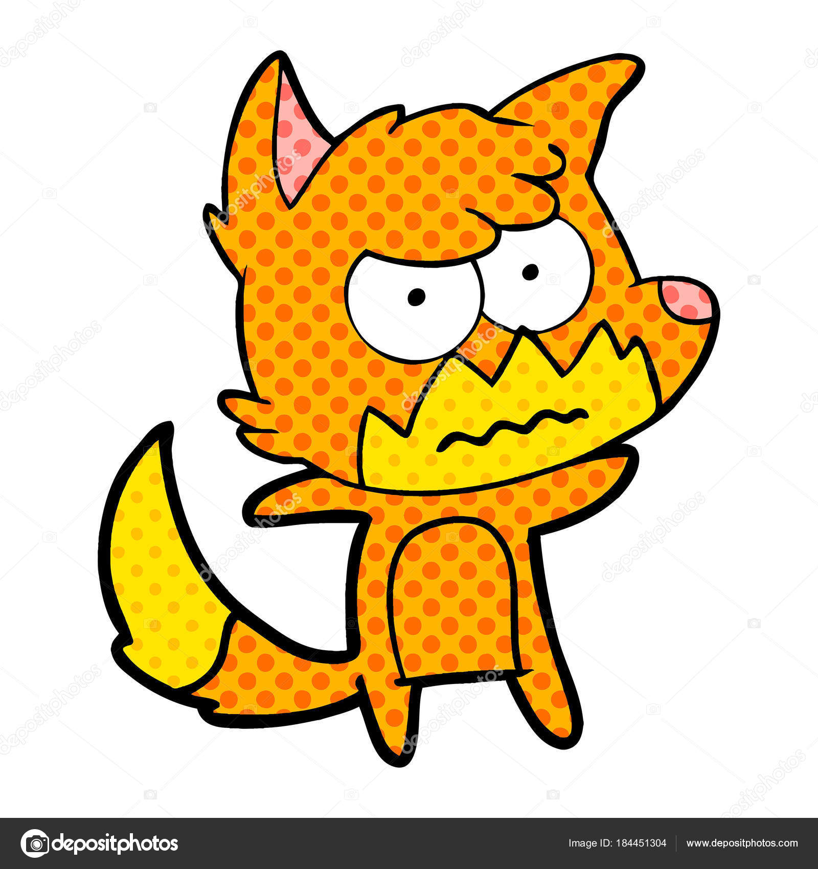 Vector Illustration Cartoon Annoyed Fox Stock Vector by ...