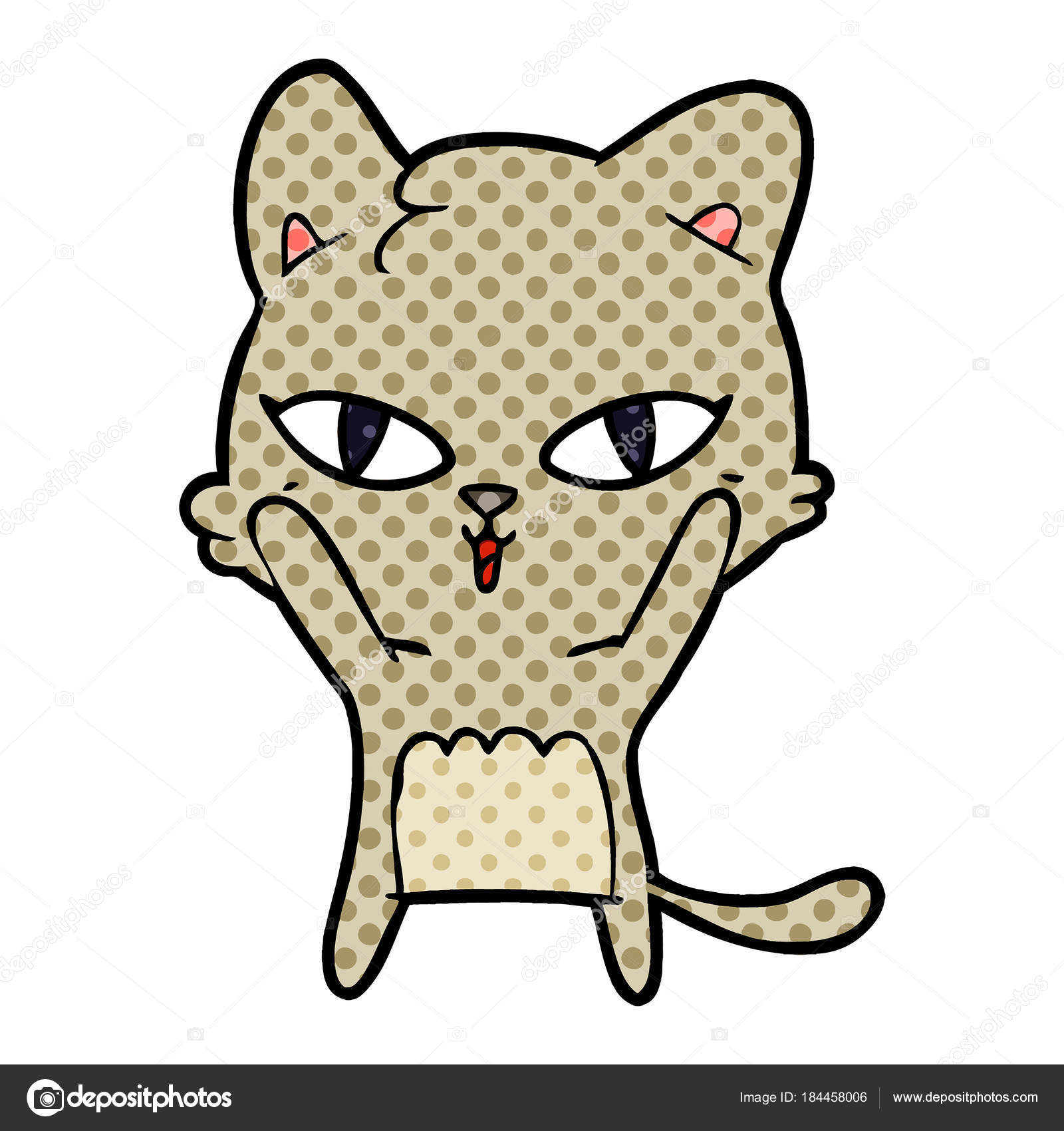 Vector Illustration Cartoon Cat Stock Vector Image by ©lineartestpilot ...