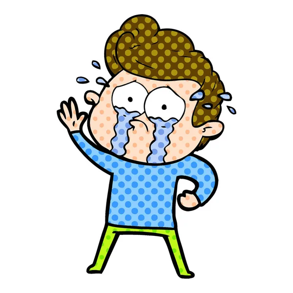 Crying Man Cartoon