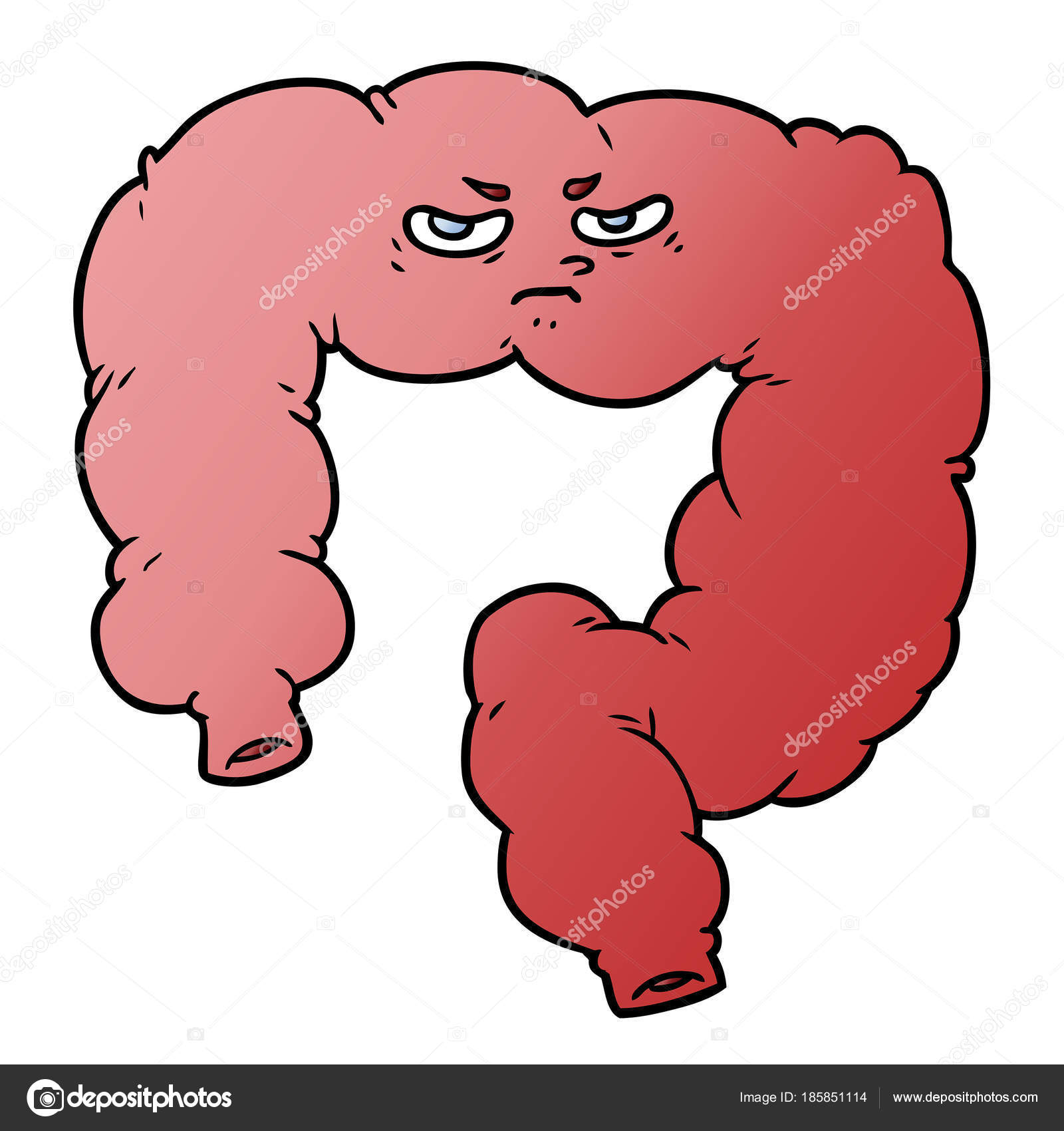 Vector Illustration Cartoon Colon Stock Vector by ©lineartestpilot ...
