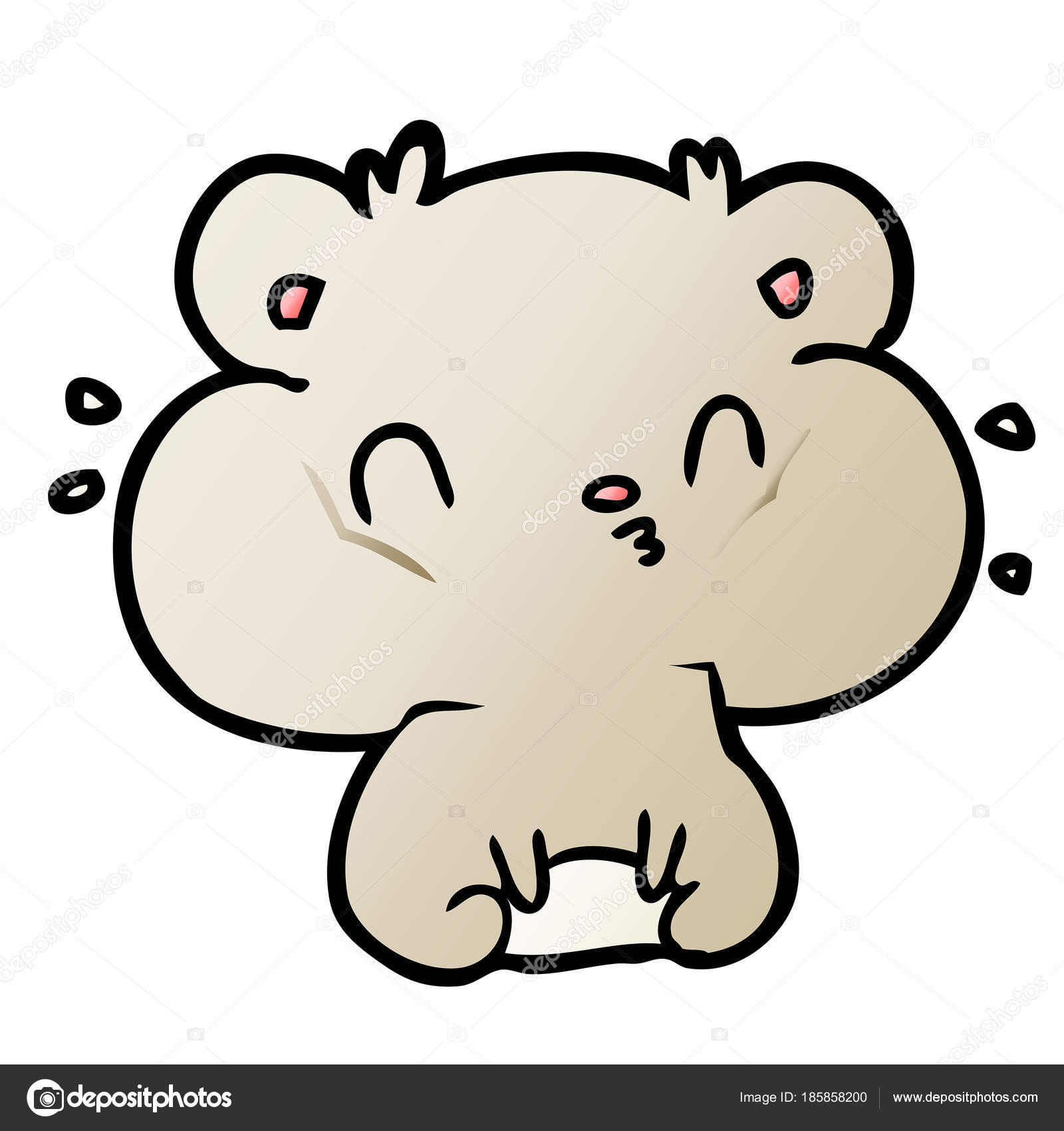 Cartoon Hamster Full Cheek Pouches Stock Vector by ©lineartestpilot ...