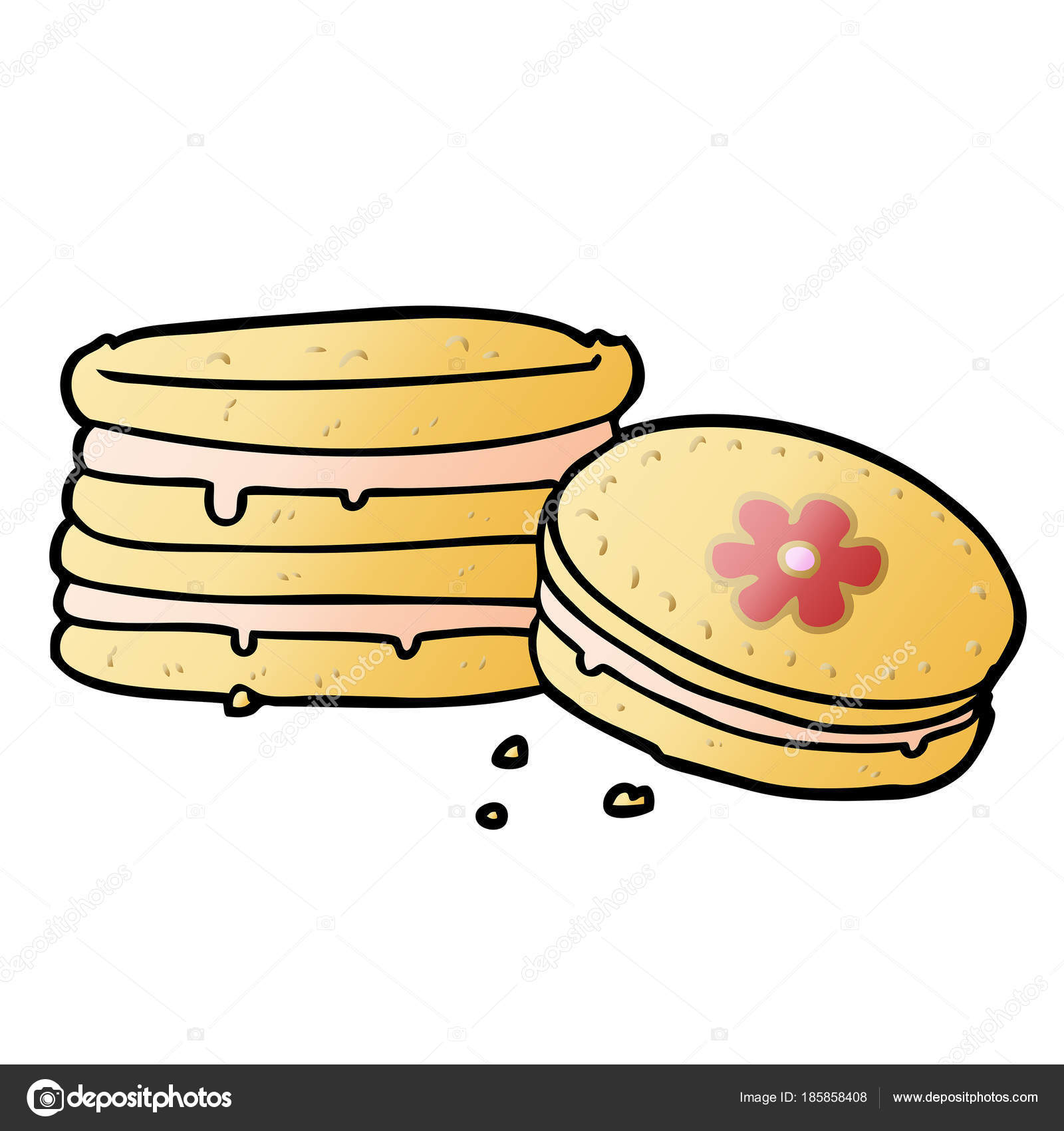 Vector Illustration Cartoon Biscuit Stock Vector by ©lineartestpilot ...