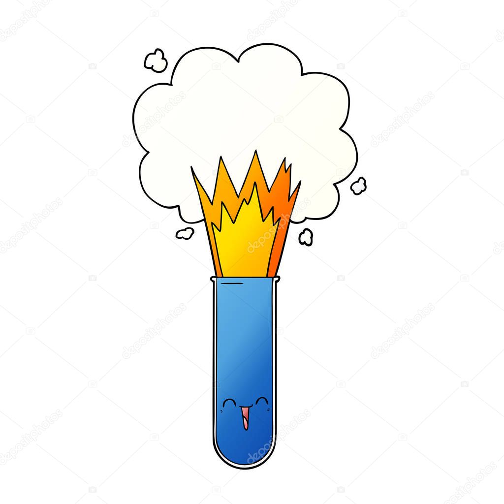 Cartoon Exploding Chemicals Test Tube — Stock Vector © lineartestpilot ...