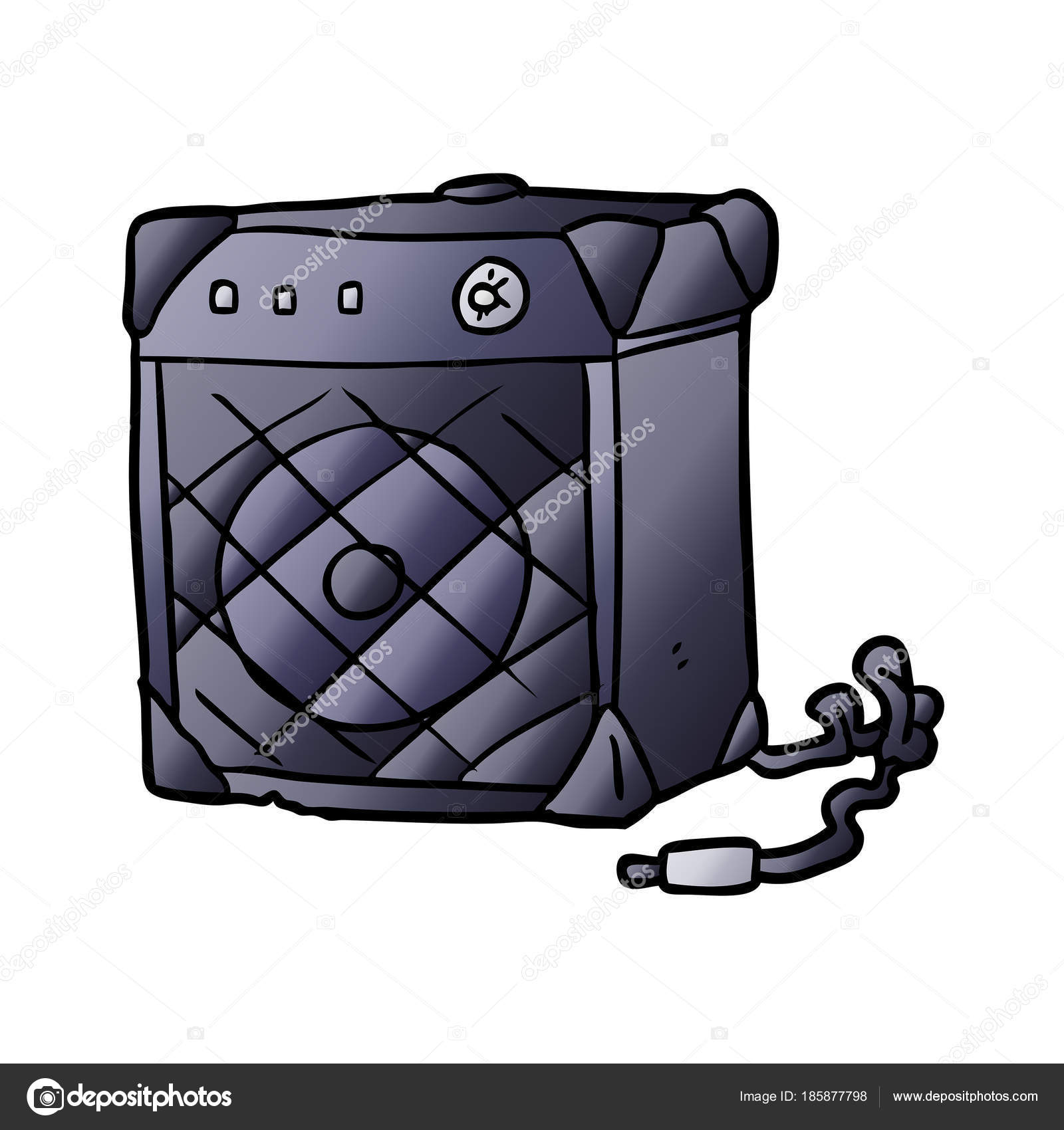 Cartoon Guitar Amplifier