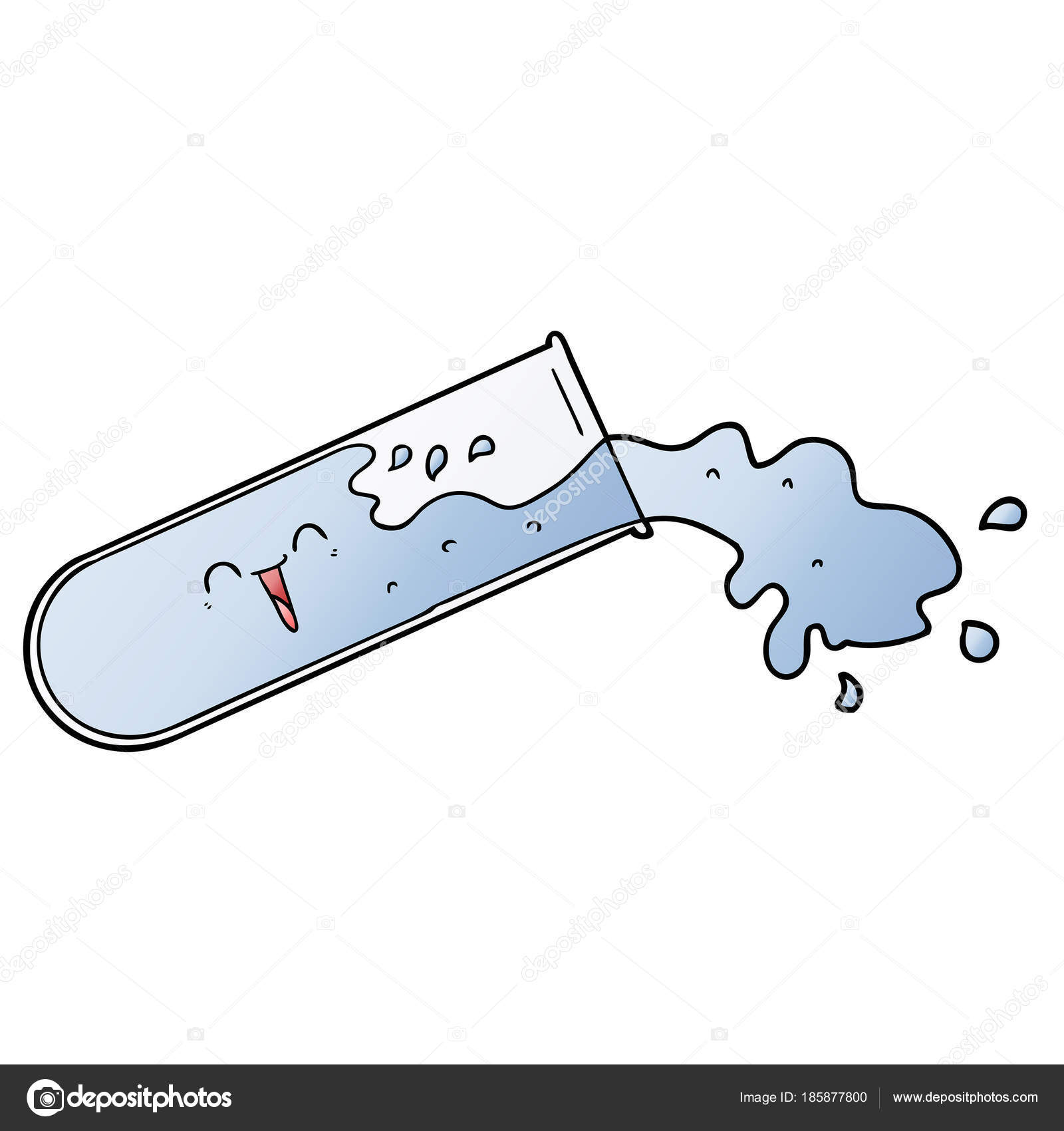 Vector Illustration Cartoon Test Tube Stock Vector Image by ...