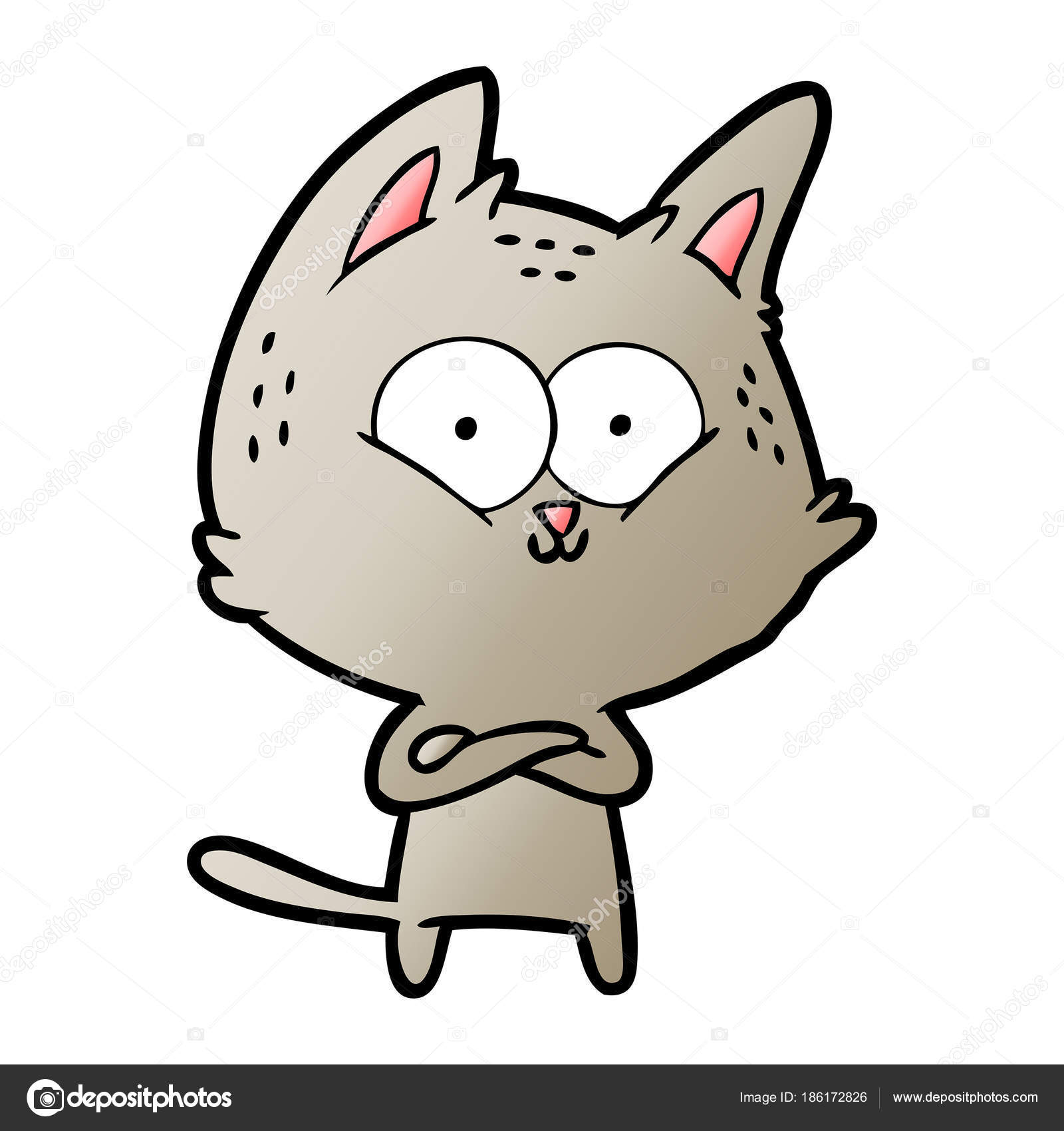 Vector Illustration Cartoon Cat Stock Vector Image by ©lineartestpilot ...