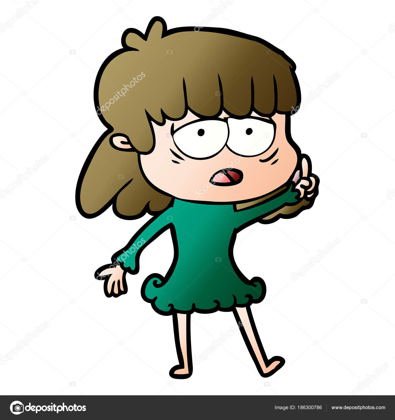 Vektor Illustration Von Cartoon Müde Frau Stock-Vektorgrafik von ...