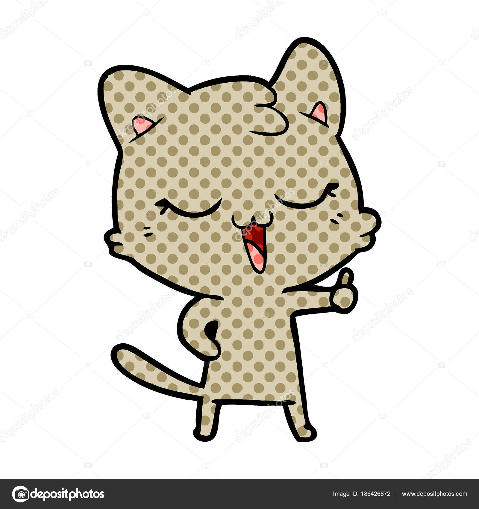 Vector Illustration Cartoon Cat Stock Vector Image by ©lineartestpilot ...