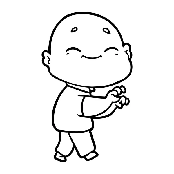 Vektor Ilustrasi Kartun Botak Manusia Vektor Stok oleh ©lineartestpilot ...