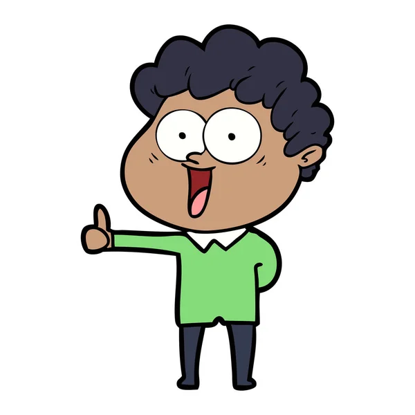 Vector Illustration Cartoon Happy Man Stock Vector by ©lineartestpilot ...