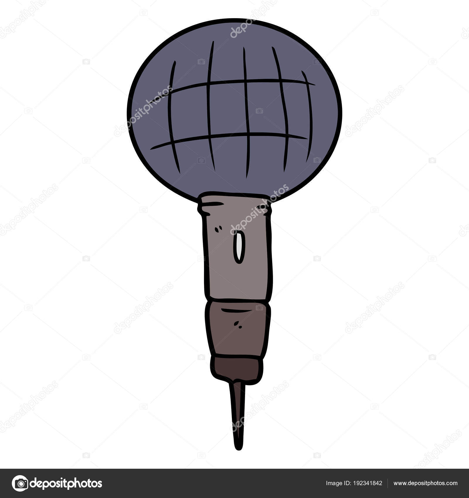 Vector Illustration Cartoon Microphone Stock Vector Image by ...