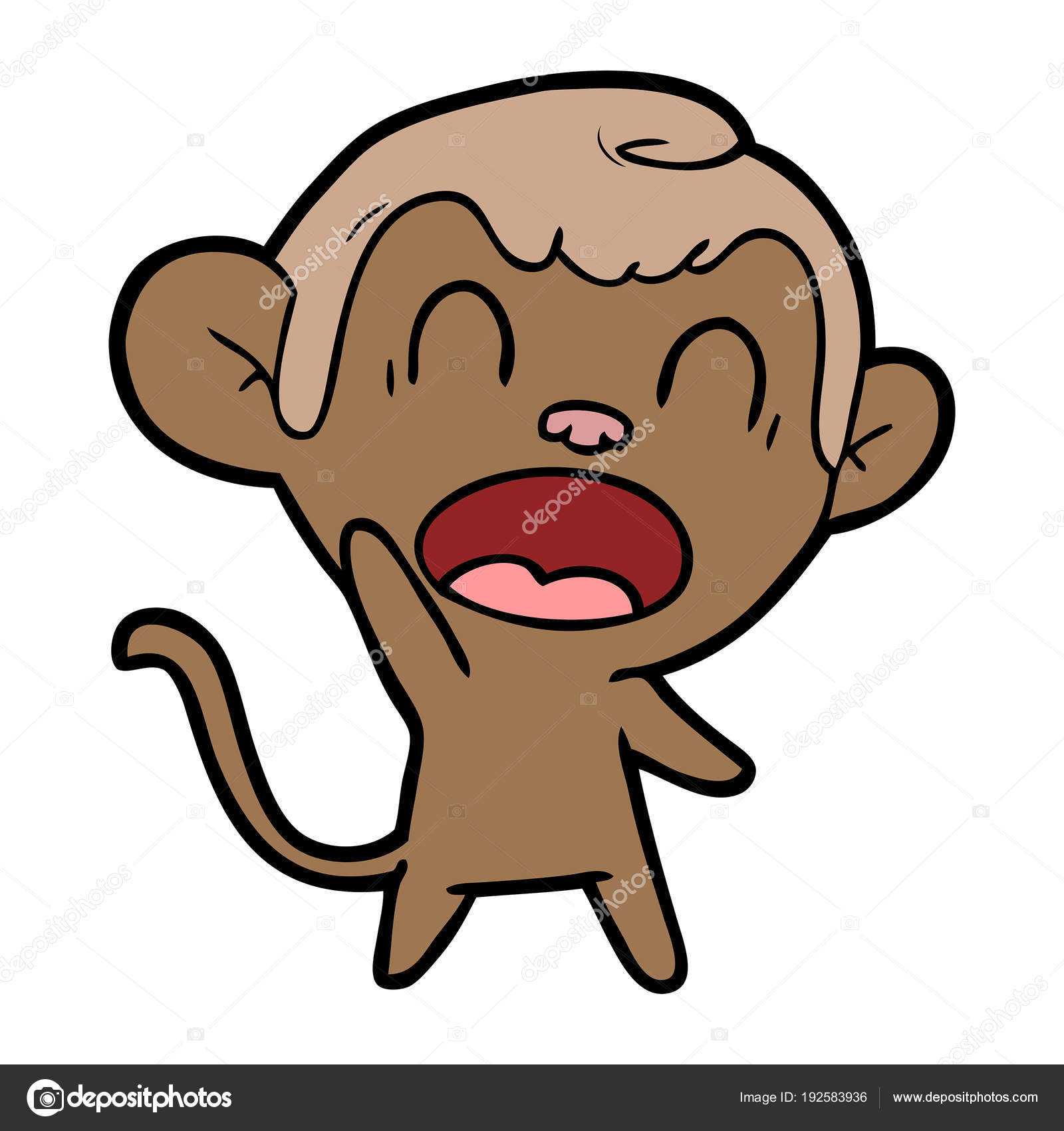 Screaming Monkey Cartoon