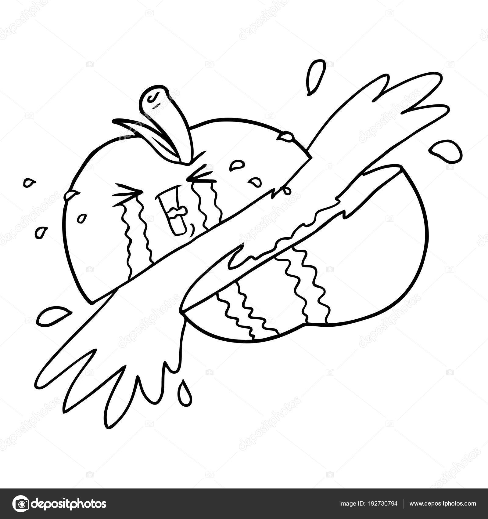 Vector Illustration Cartoon Sliced Apple Stock Vector by ...