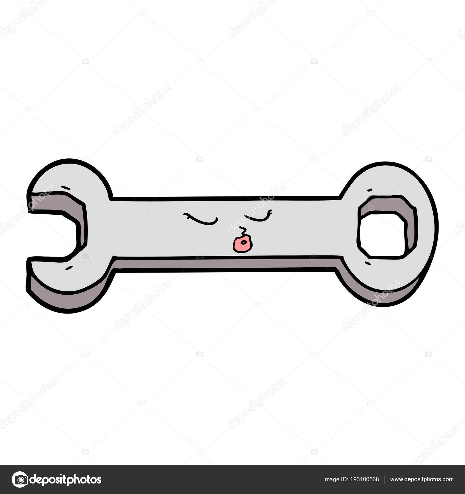 Vector Illustration Cartoon Spanner Stock Vector Image by ...