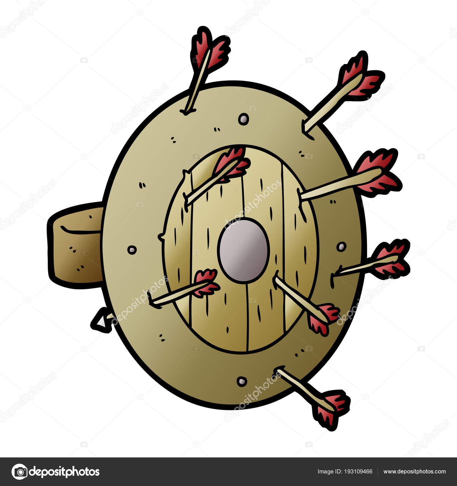 Shield Full Arrows Stock Vector Image by ©lineartestpilot #193109466