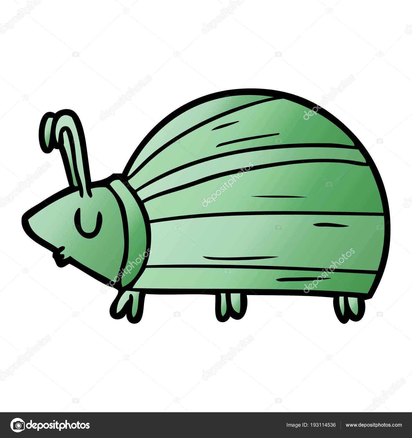 Ilustración Vectorial Del Bicho Divertido Historieta Vector de stock ...