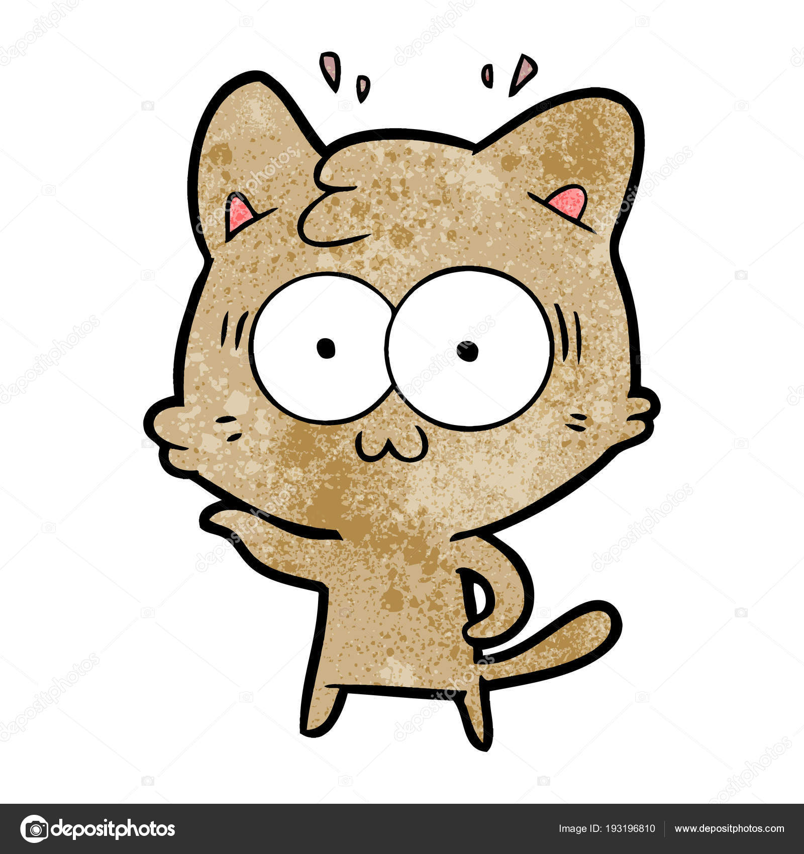 Gambar Vektor Dari Kartun Cat Vektor Stok oleh ©lineartestpilot 193196810