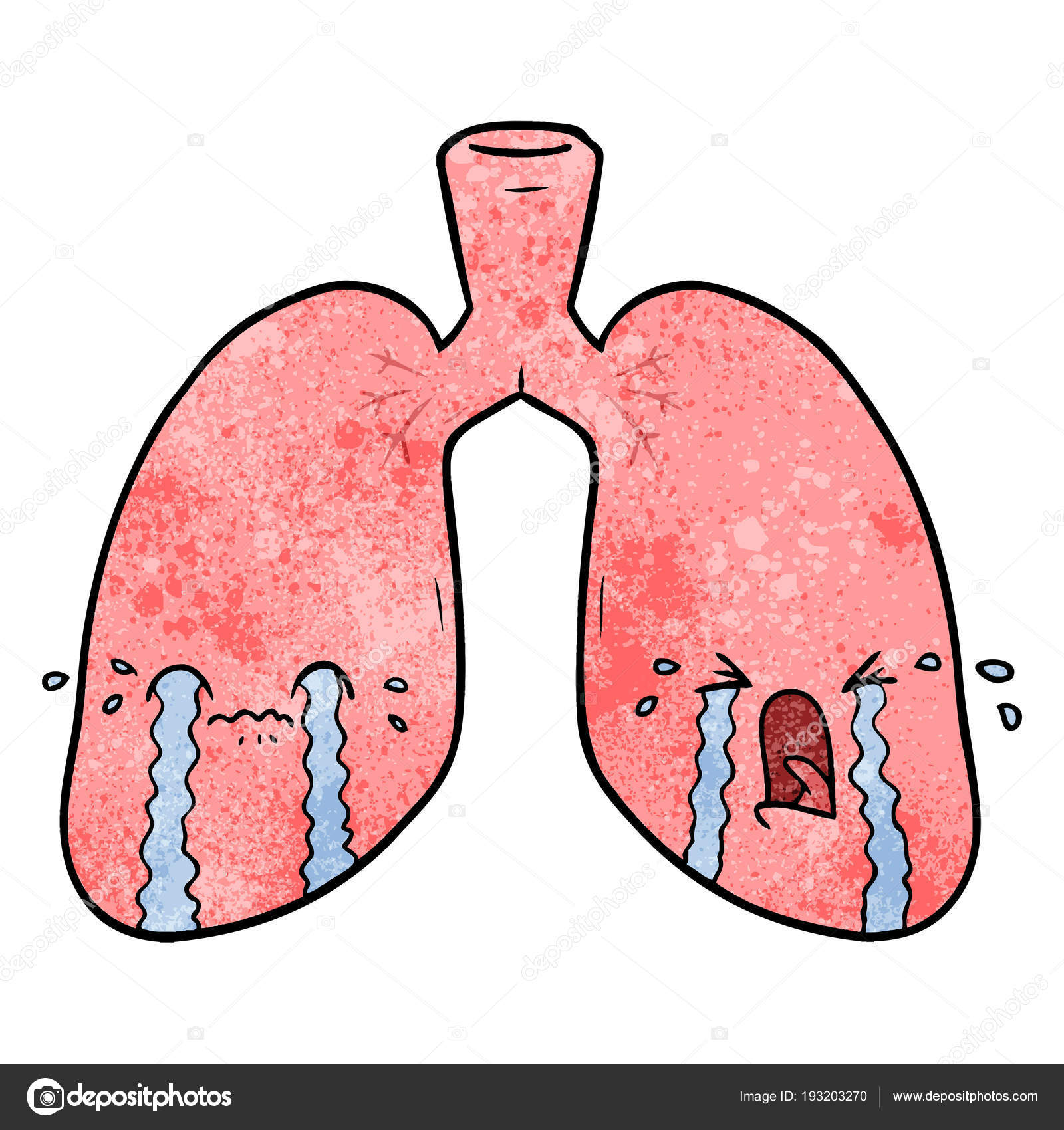 Pulmones De Dibujos Animados