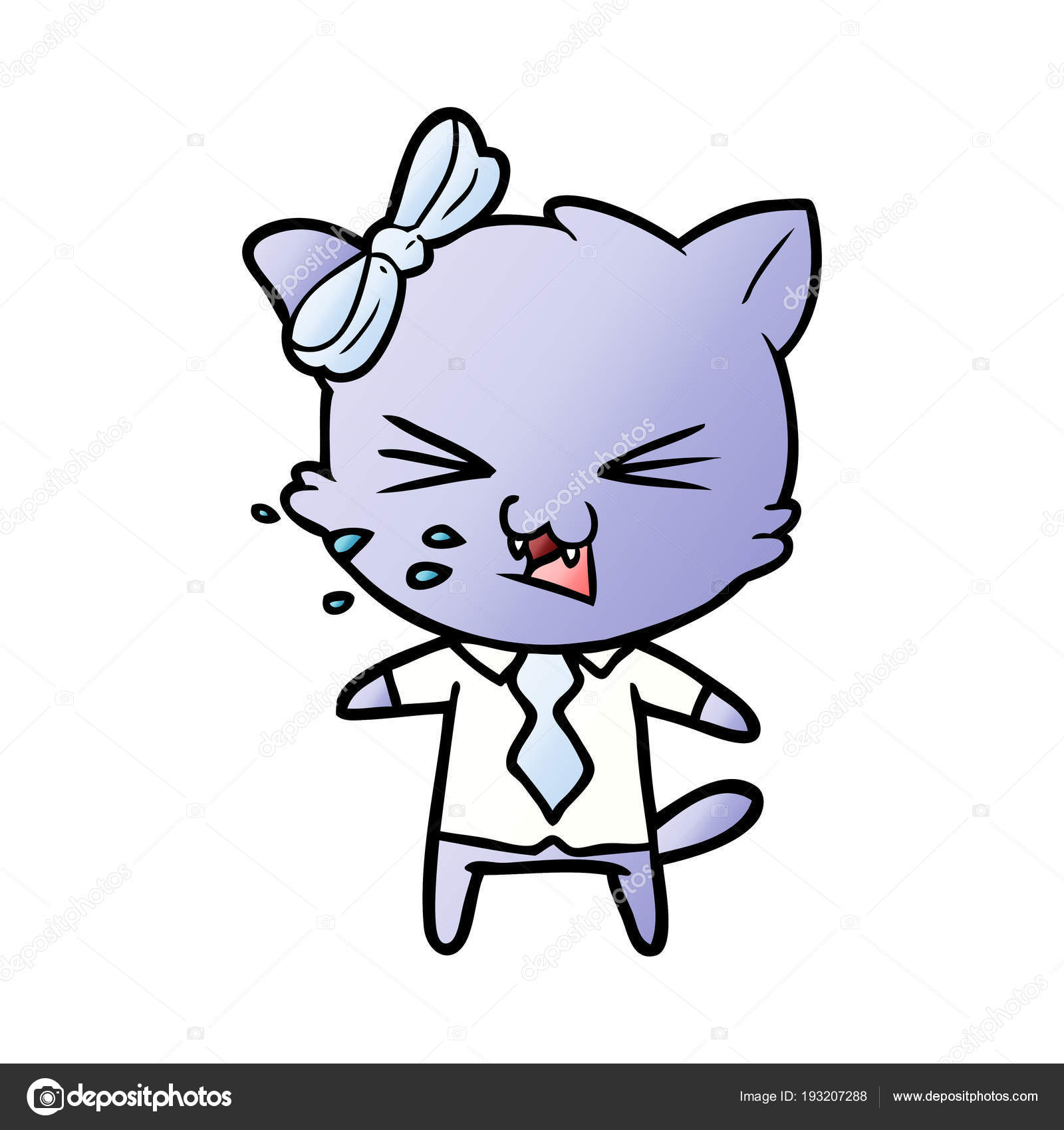 Vector Illustration Cartoon Cat Stock Vector Image By ©lineartestpilot 193207288