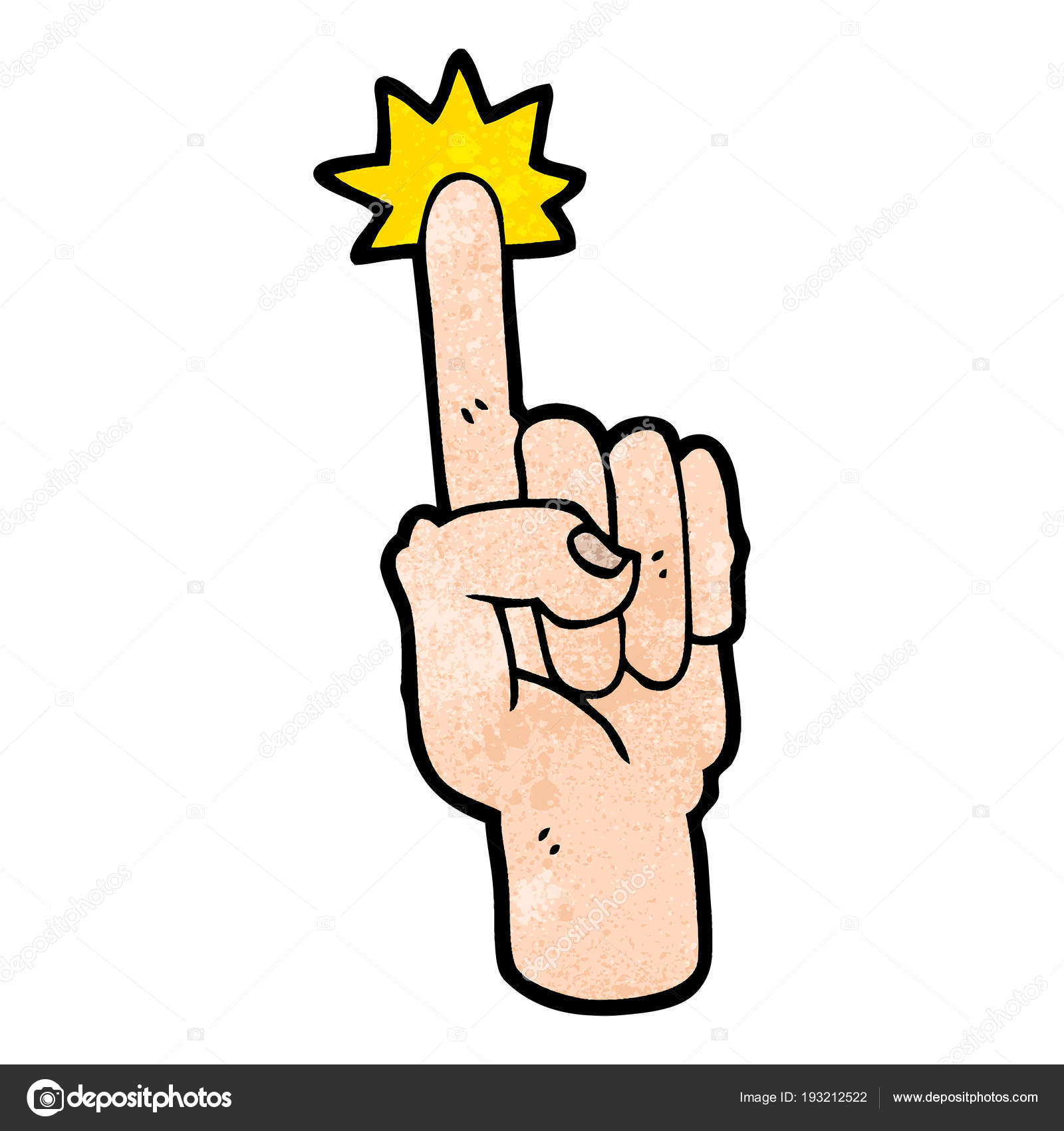 Vector Illustration Cartoon Pointing Finger Stock Vector by ...