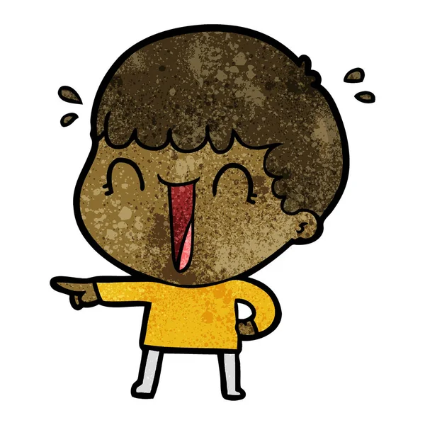 Vector Illustration Cartoon Happy Boy Stock Vector by ©lineartestpilot ...