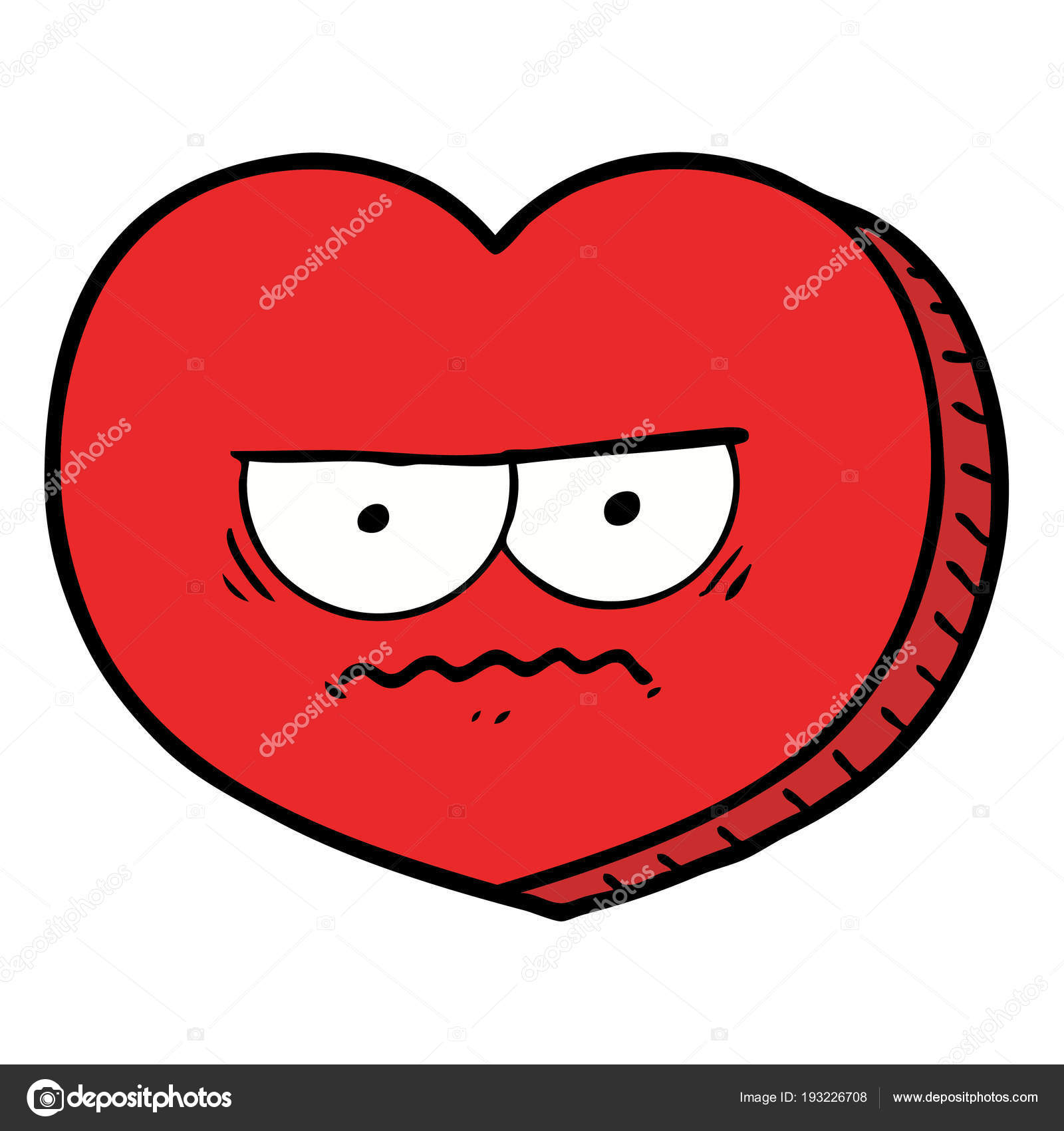 Vector Illustration Cartoon Heart Stock Vector Image by ...