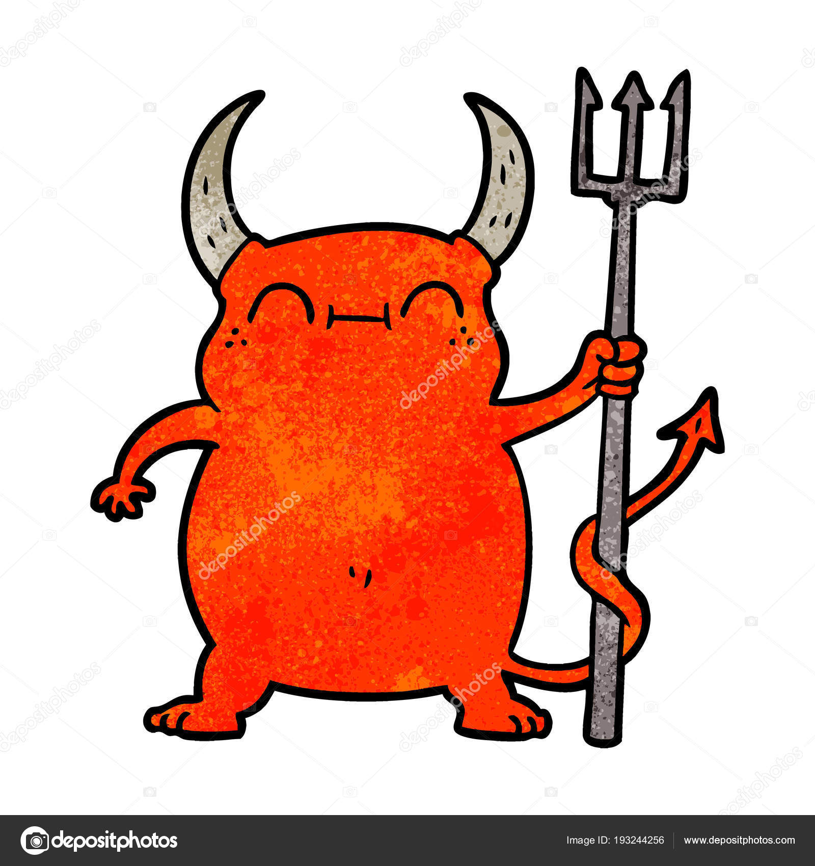 Vector Illustration Cartoon Devil Stock Vector Image by ...