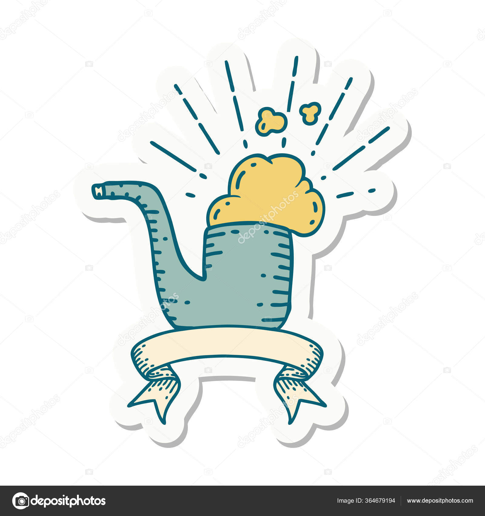 Sticker Tattoo Style Smoking Pipe Stock Vector by ©lineartestpilot ...